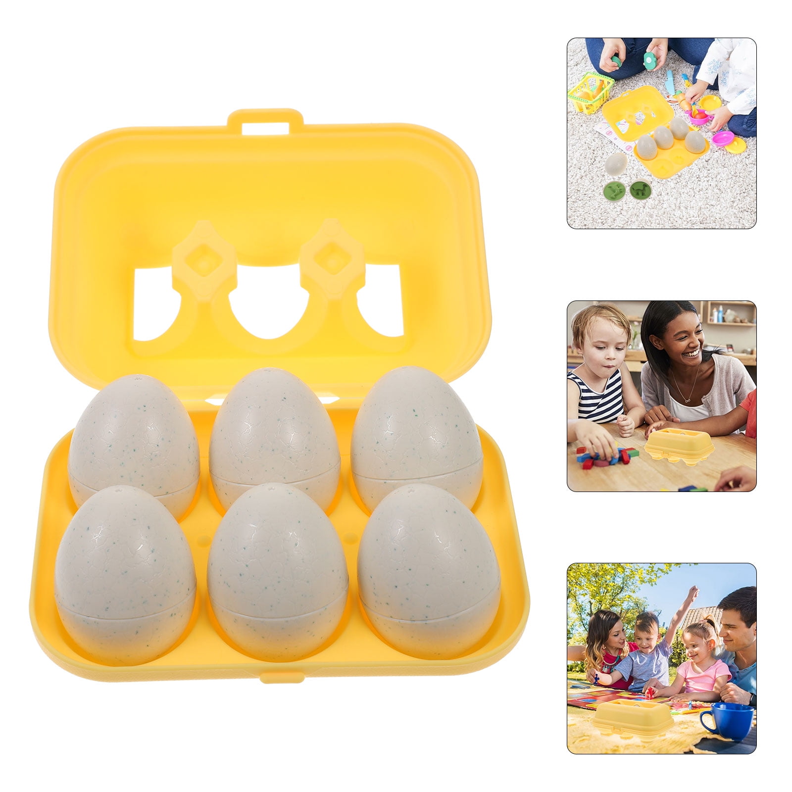 DEEPCRAFF Matching Eggs Toy Egg Shape Color Recognition Shape ...