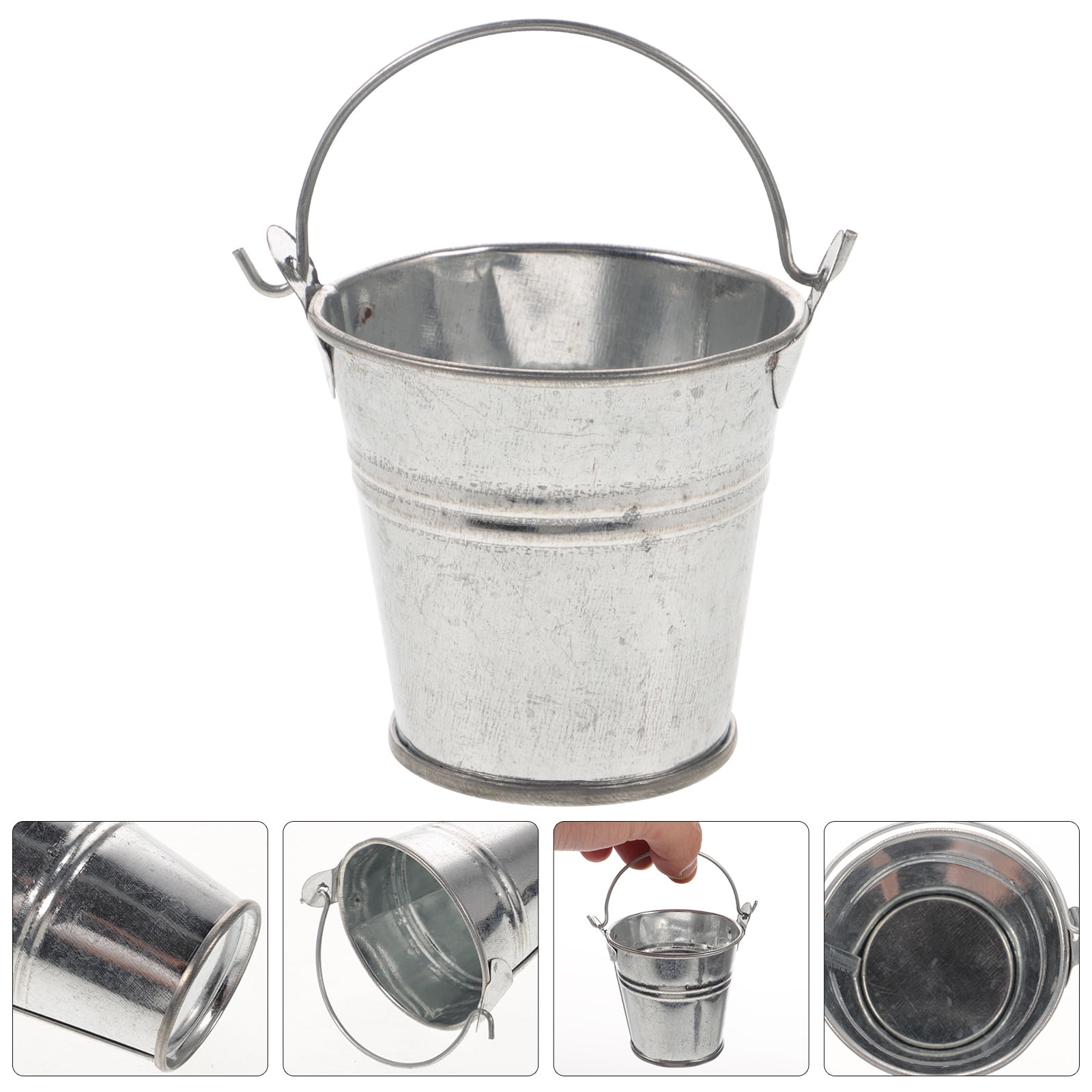 DEEPCRAFF Mini House Barrel Miniature Buckets for Dollhouse Metal for ...