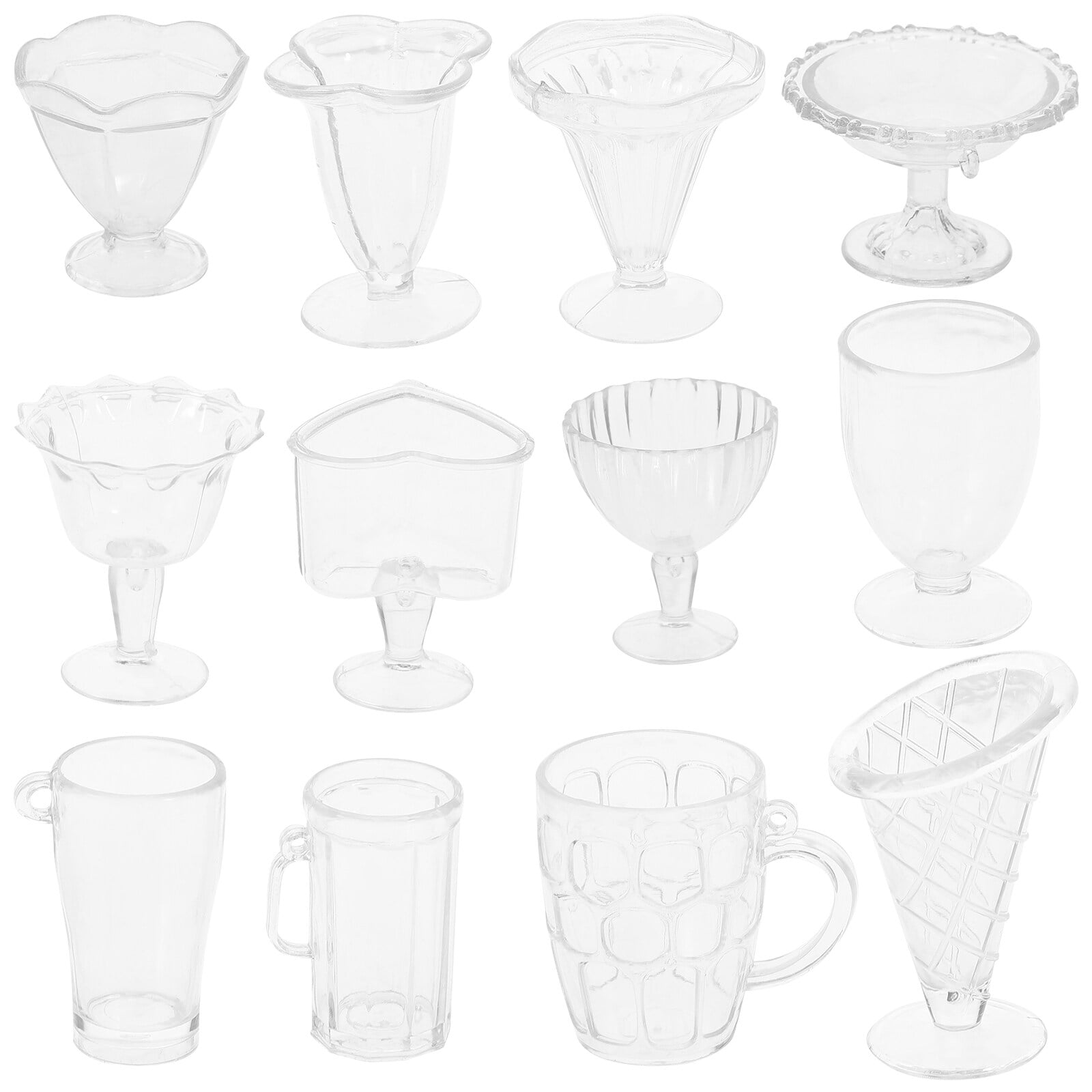 DEEPCRAFF Mini Plastic Mugs 72Pcs for Mini House Layout and Diy Crafts ...