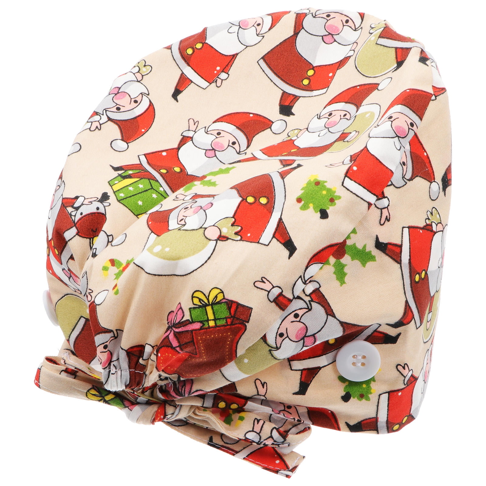 DEEPCRAFF Multi Christmas Pattern Cotton Operating Room Cap with ...