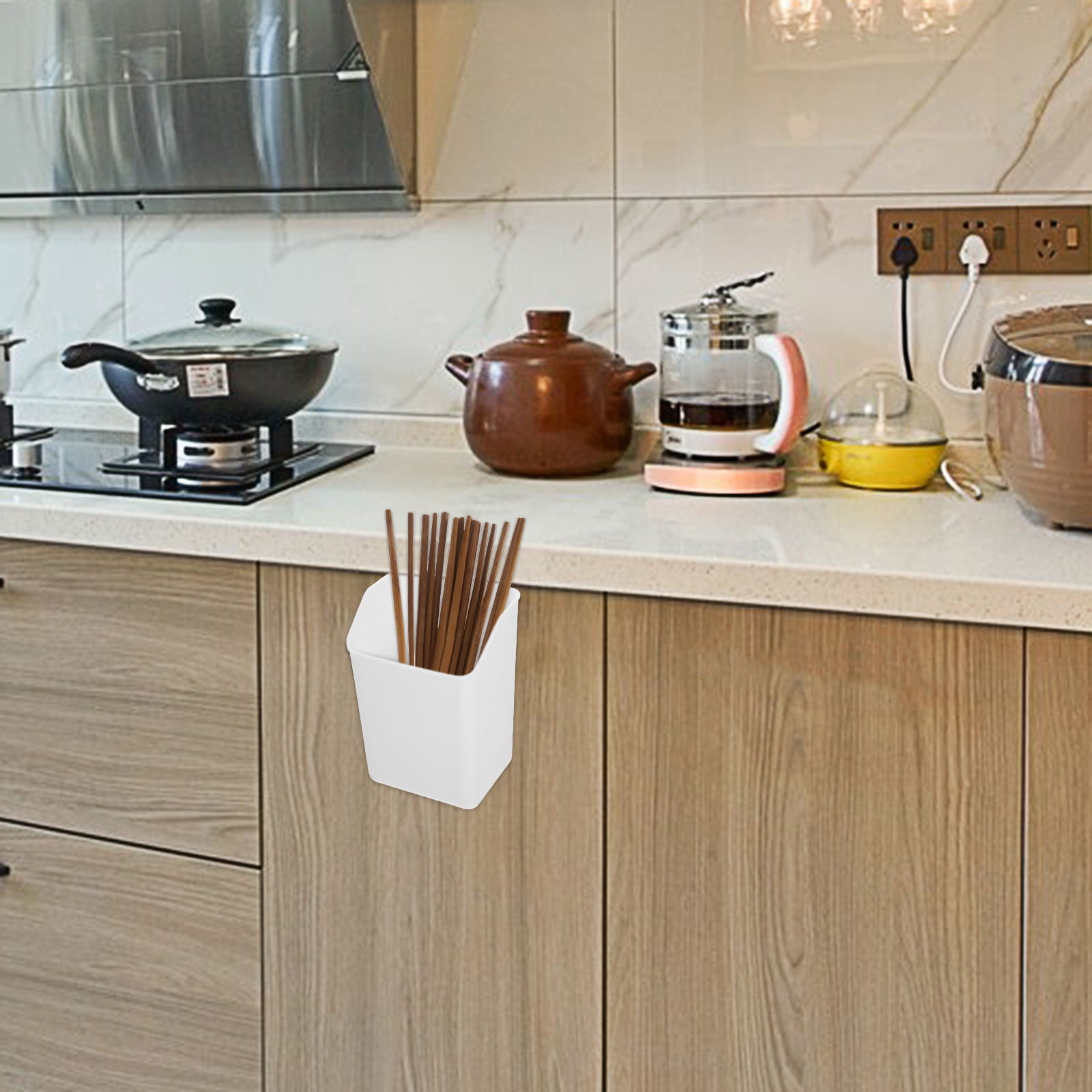 DEEPCRAFF Over Cabinet Door Basket White Kitchen Storage Holder for ...