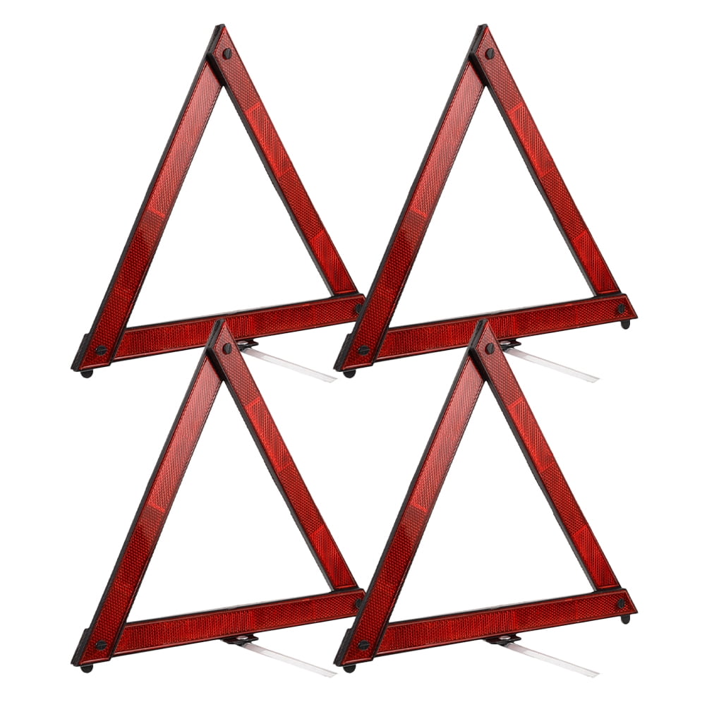 DEEPCRAFF Red Abs Safety Triangles For Emergency Warning Parking ...