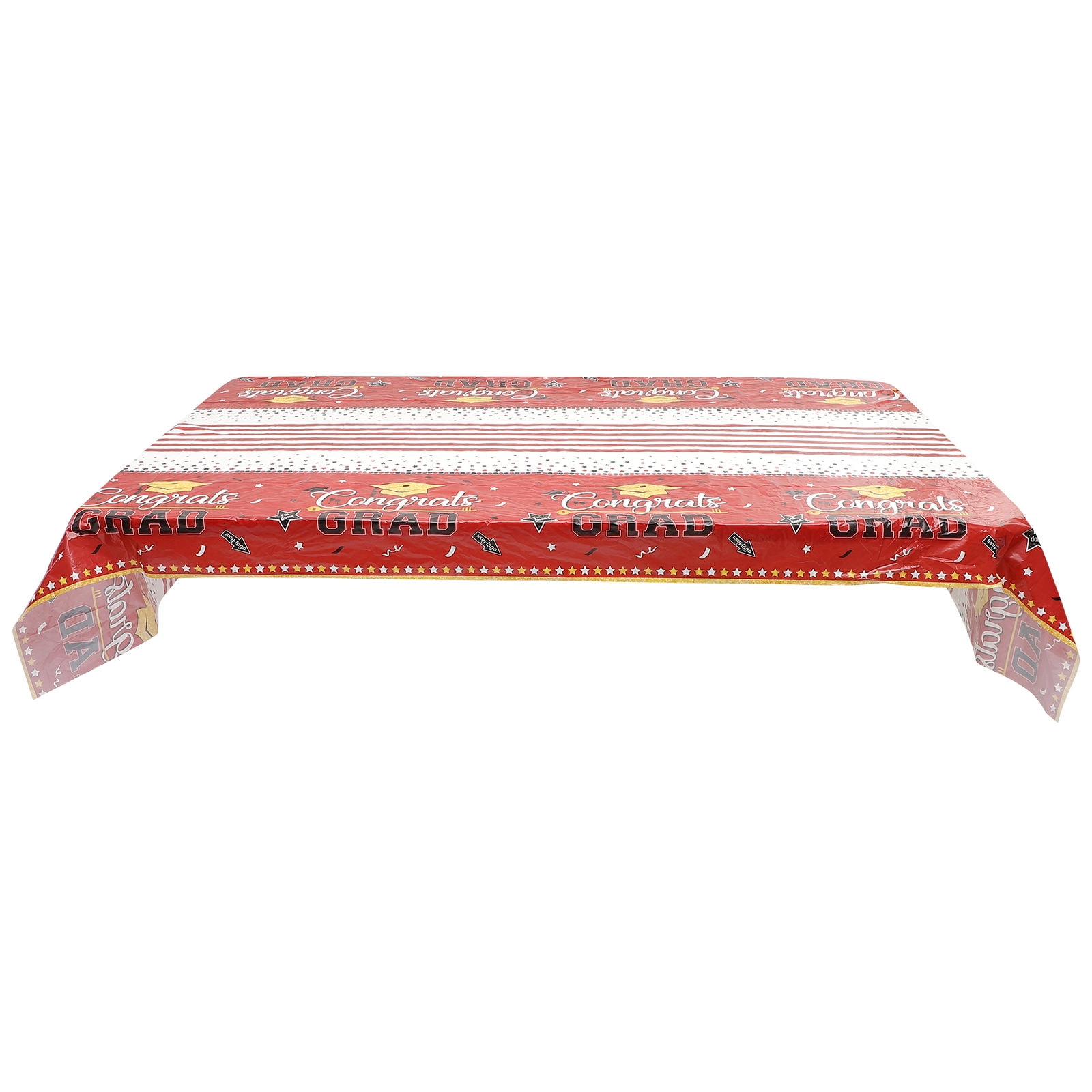 DEEPCRAFF Red Graduation Tablecloth PE Material for Graduation Party ...