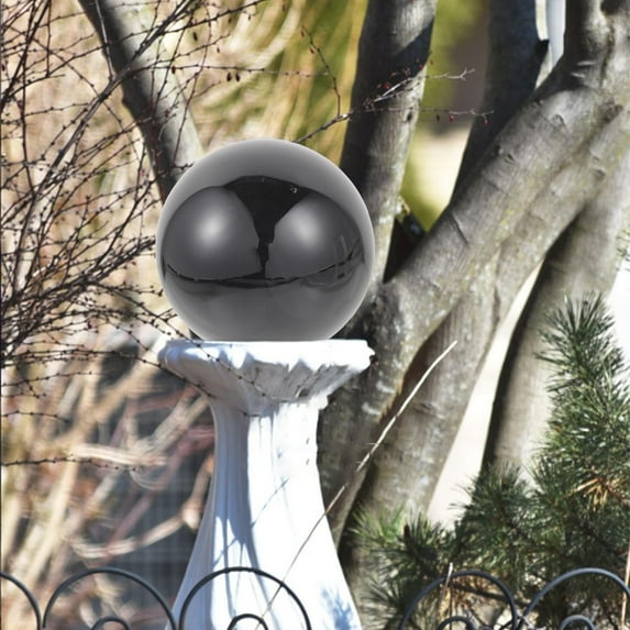 DEEPCRAFF Reflective Garden Sphere Gazing Globes Stainless Steel Round ...