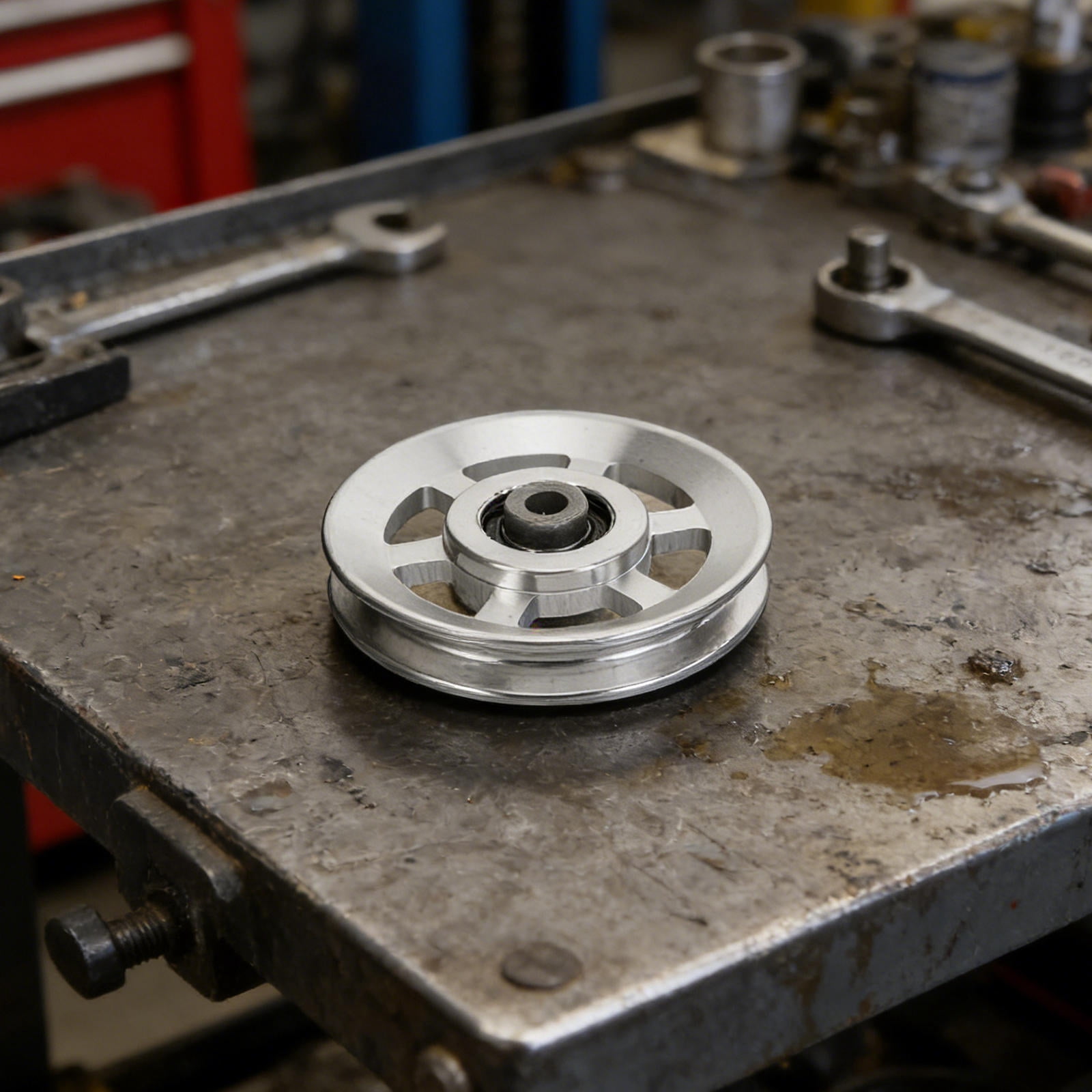 DEEPCRAFF Smooth Carry Bearing Pulley Wheel Aluminum for Cable Weight ...