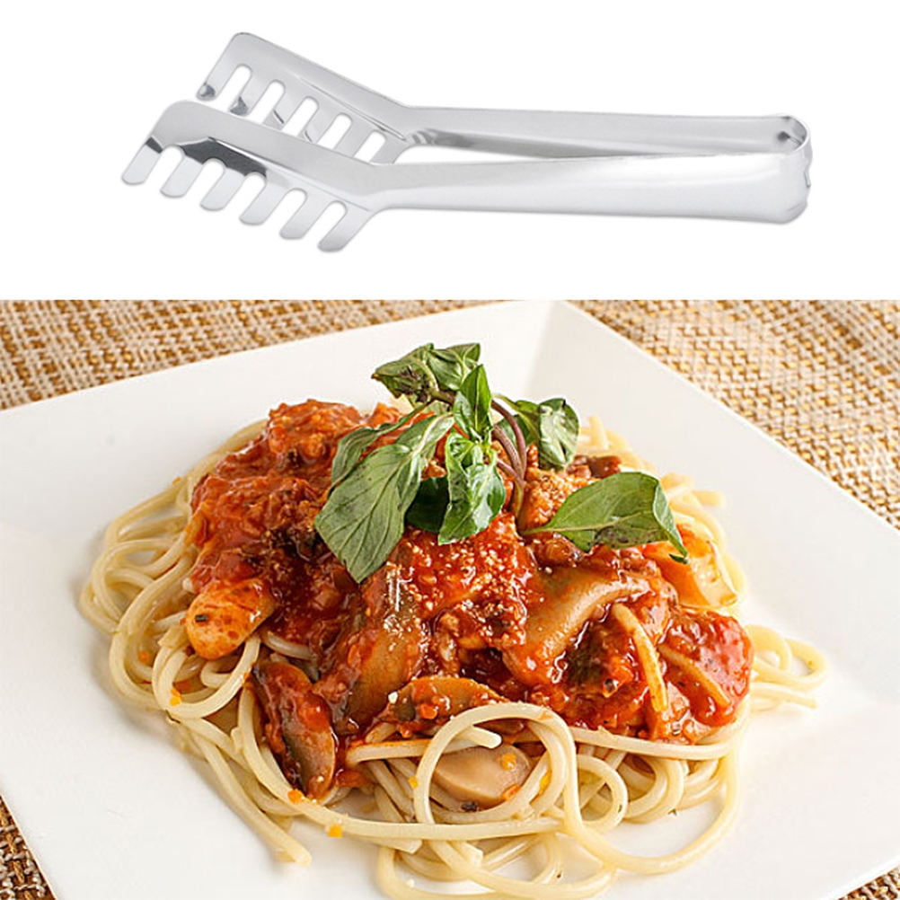 DEEPCRAFF Spaghetti Tongs for Serving Pasta Comb Shaped Stainless Steel ...