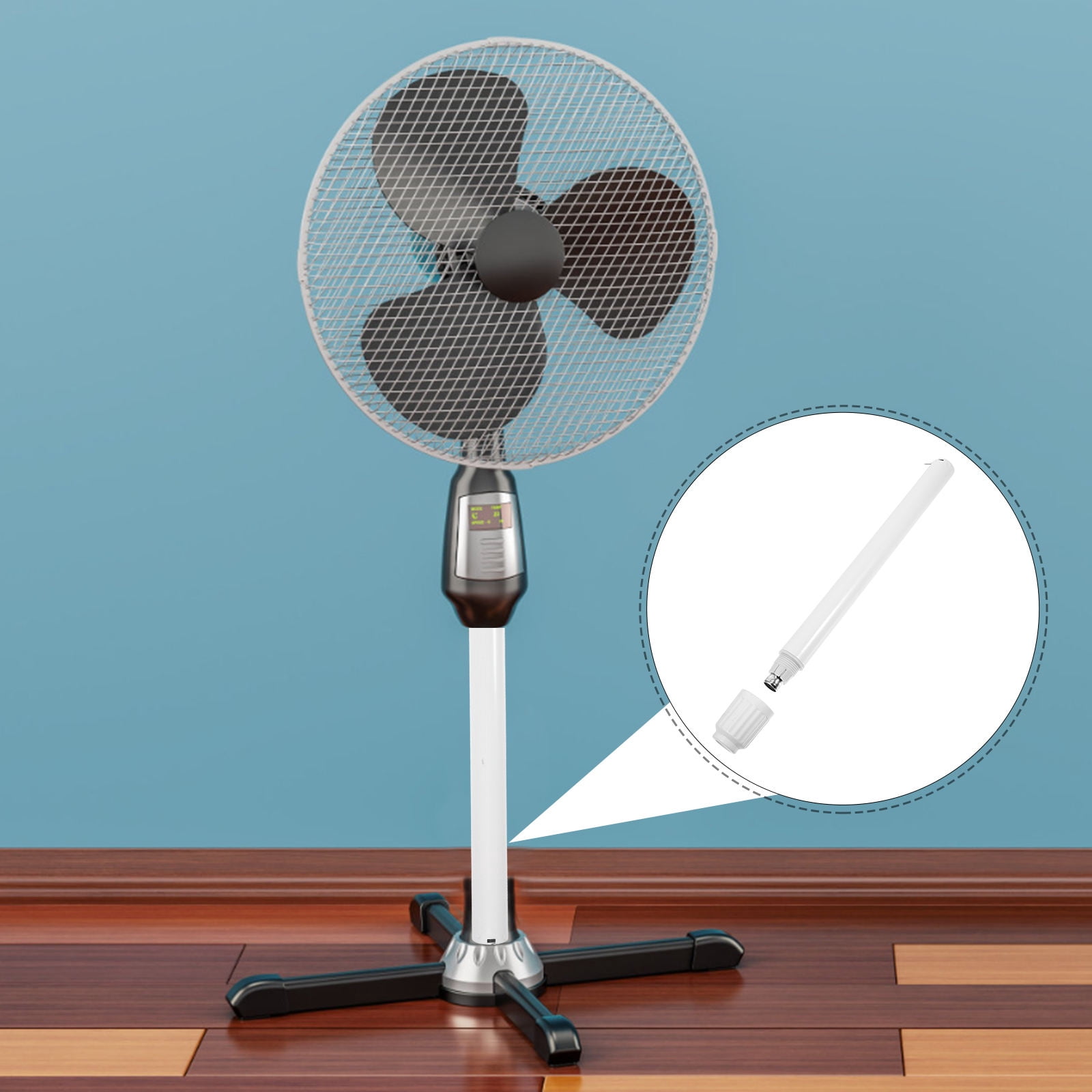 DEEPCRAFF Stable White Fan Support Rod for Floor Fans Easily Replaces ...