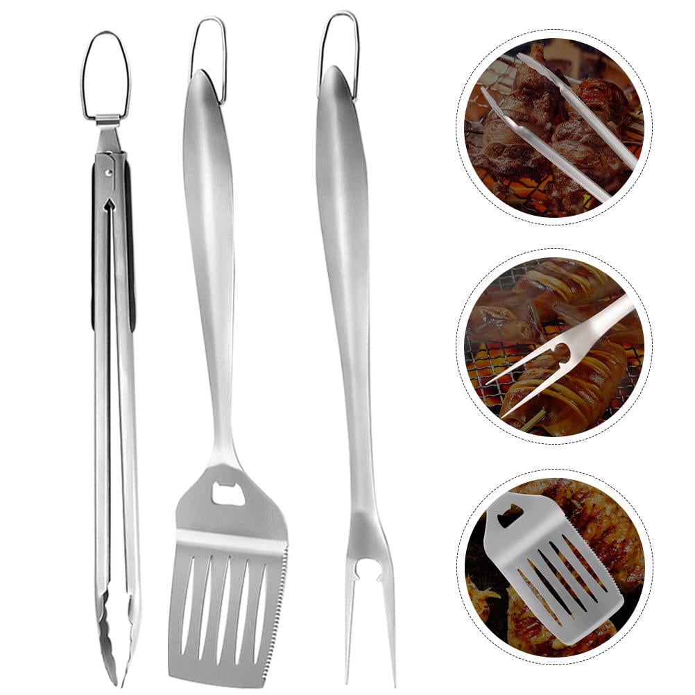 DEEPCRAFF Stainless Steel BBQ Utensils Set for Outdoor Grill and ...
