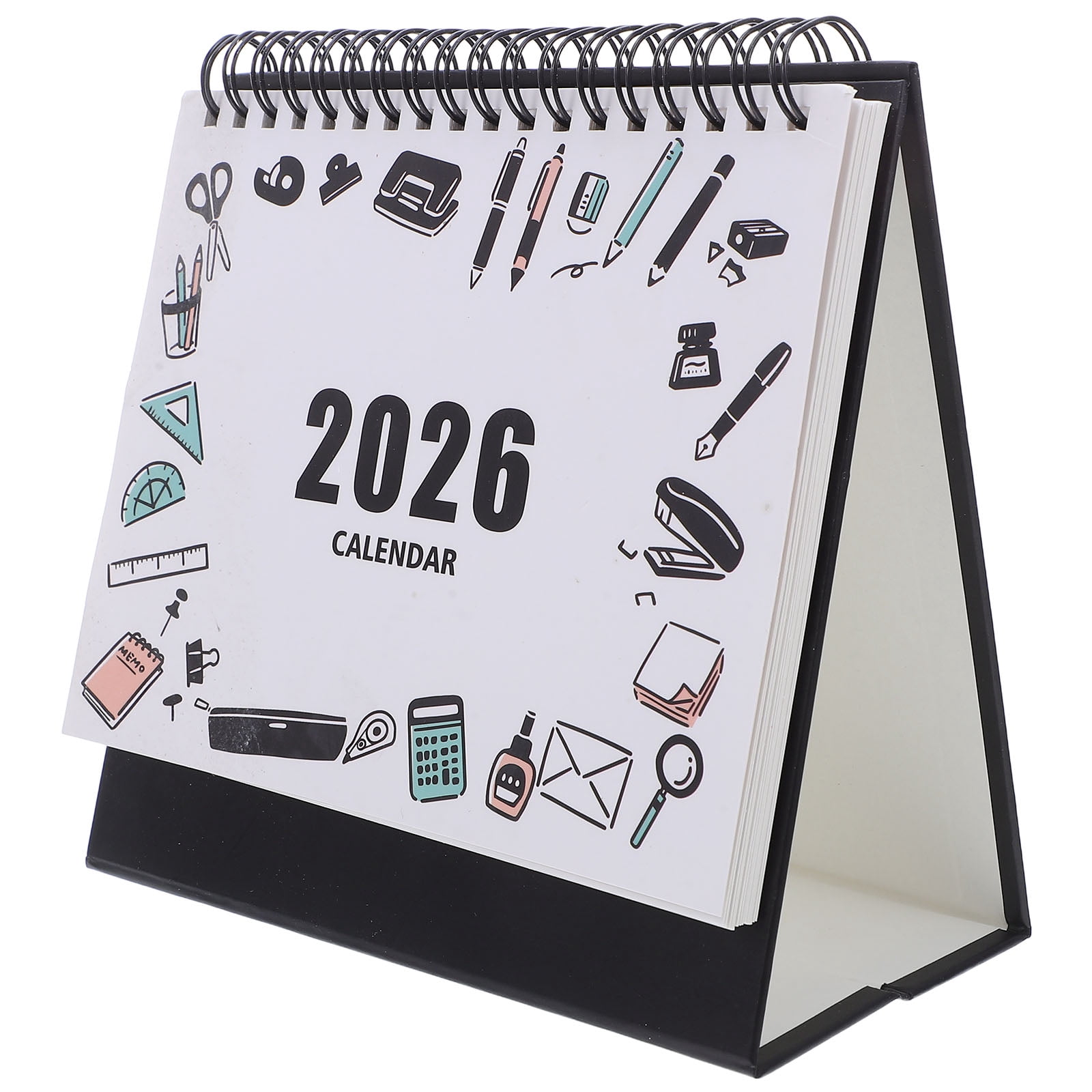 DEEPCRAFF Table Top Calendar 2025 2026 Paper Multi Modern Office Home ...