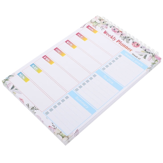 DEEPCRAFF Tear Off Spiral Planner Notepad with Thick Paper for Daily ...