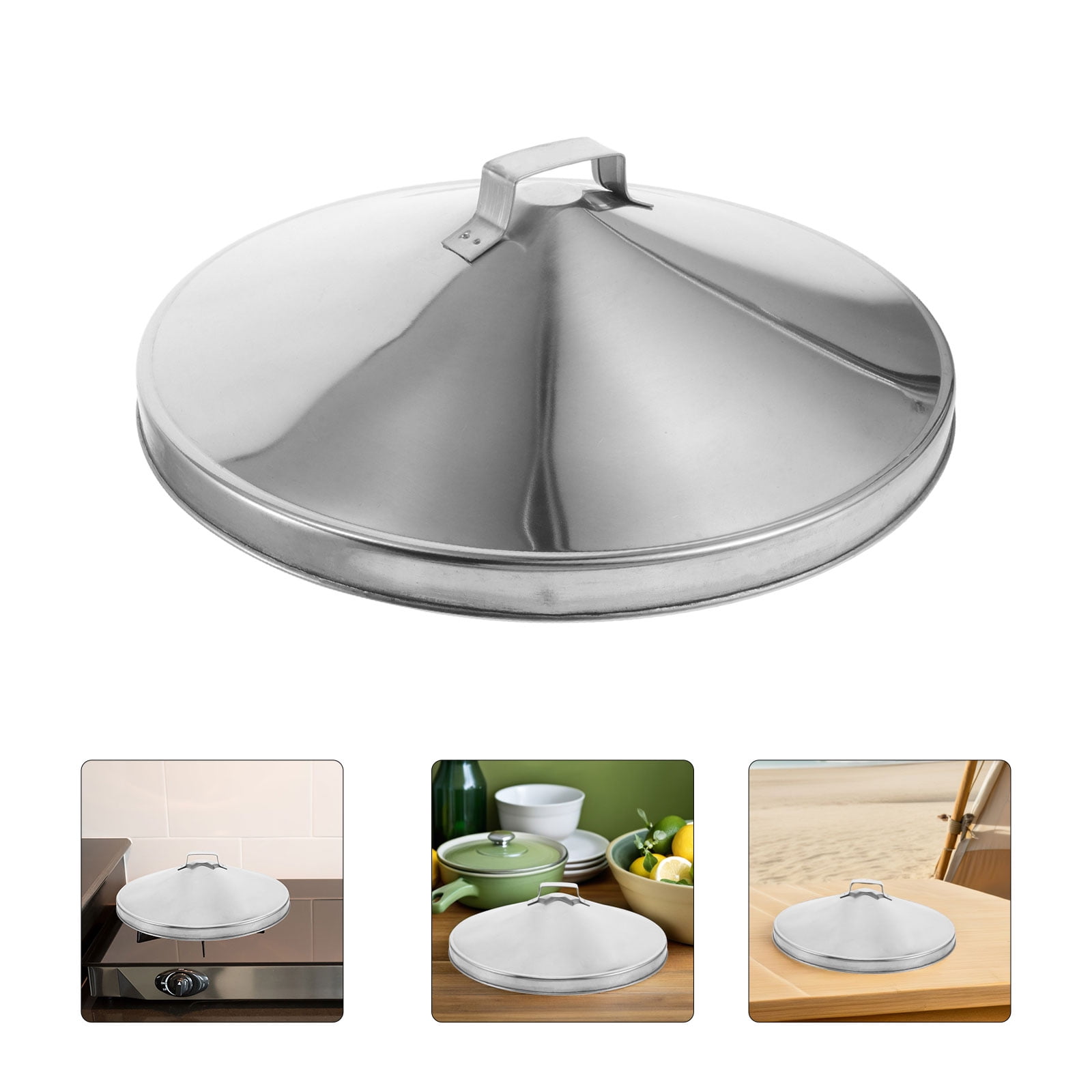 DEEPCRAFF Heavy Duty Stainless Steel Fire Pit Snuffer Lid Windproof ...