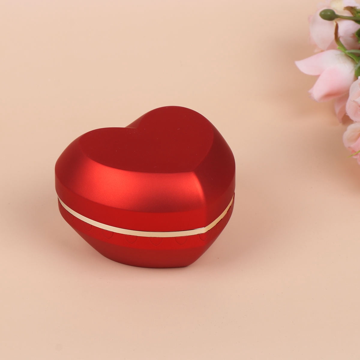 DEEPCRAFF Valentines Day Jewelry Boxes Red 1Pack Classic Shape Proposal ...