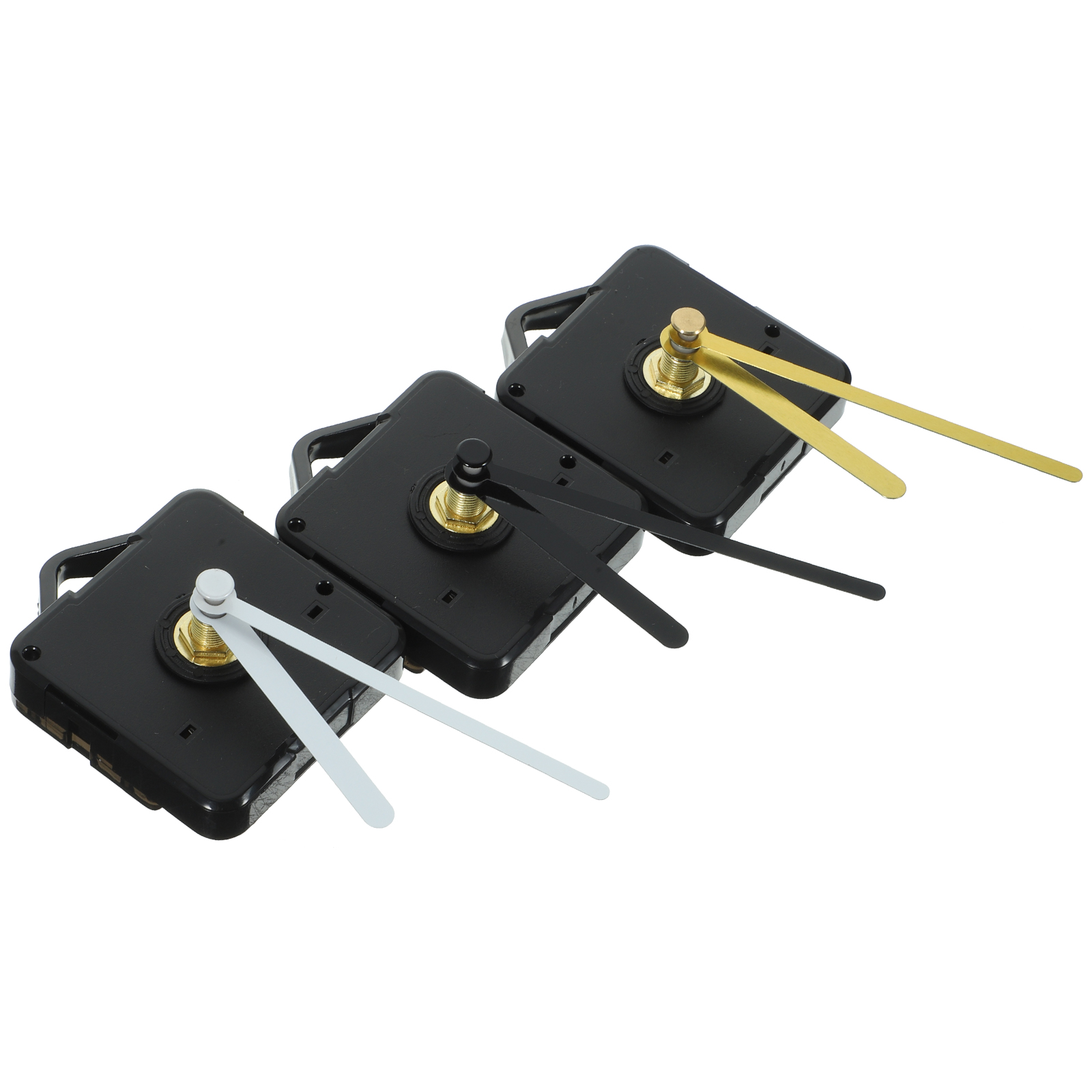 DEEPCRAFF Wall Clock Components 3 Sets Clock Mechanism Black 6X1X0.1Cm ...