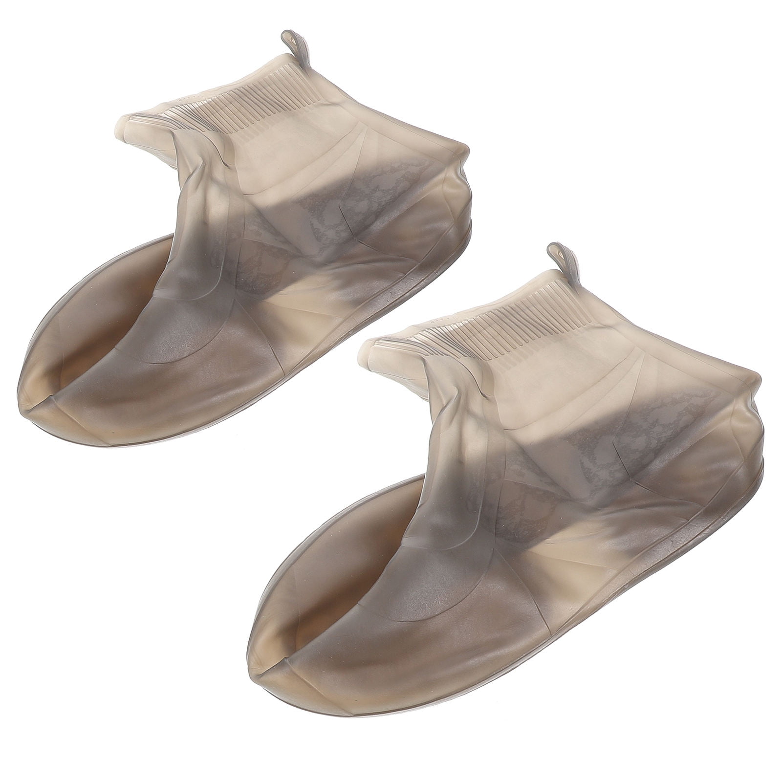 DEEPCRAFF Waterproof Shoes Cover 1 Pair Grey Silicone for Rainy Weather ...