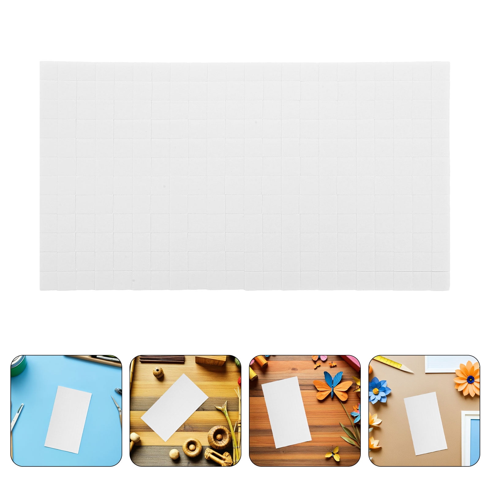 DEEPCRAFF White Foam Mounting Sheets for Crafts, Double-Sided Adhesive ...