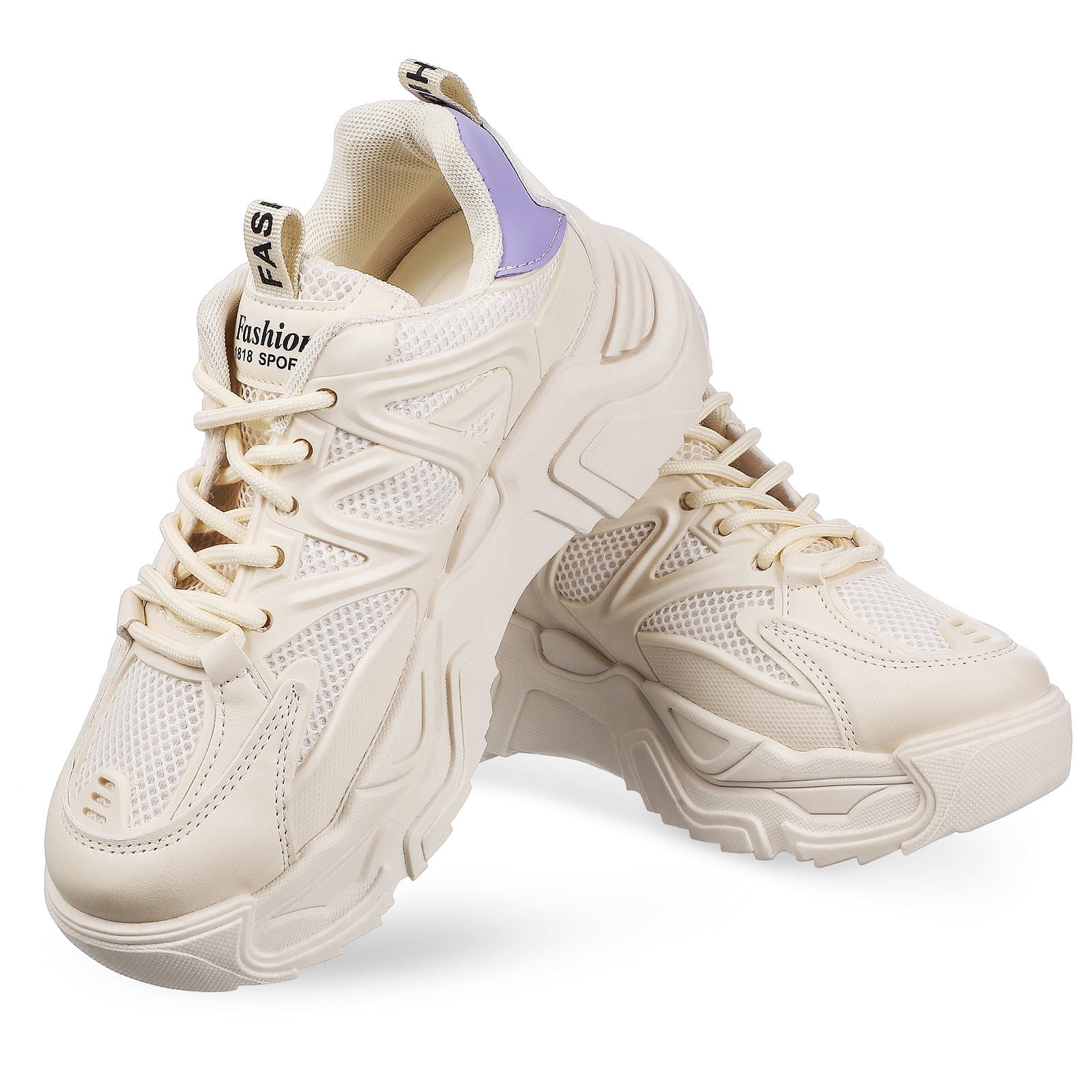 DEEPCRAFF Women Shoes Sneakers Chunky Style In Pu Material With ...