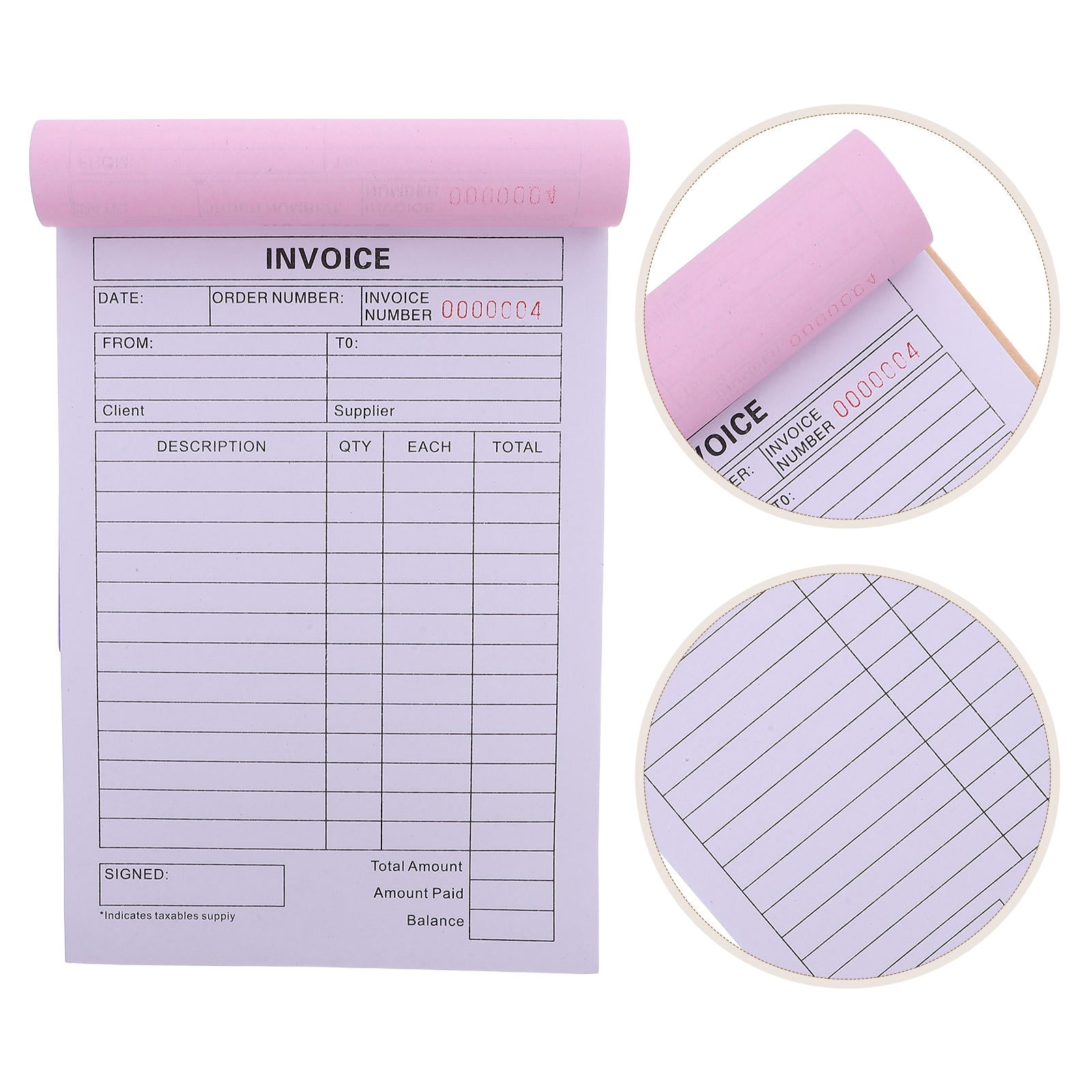 DEEPCRAFF Compact Invoice Receipt Book for Small Business Efficient ...