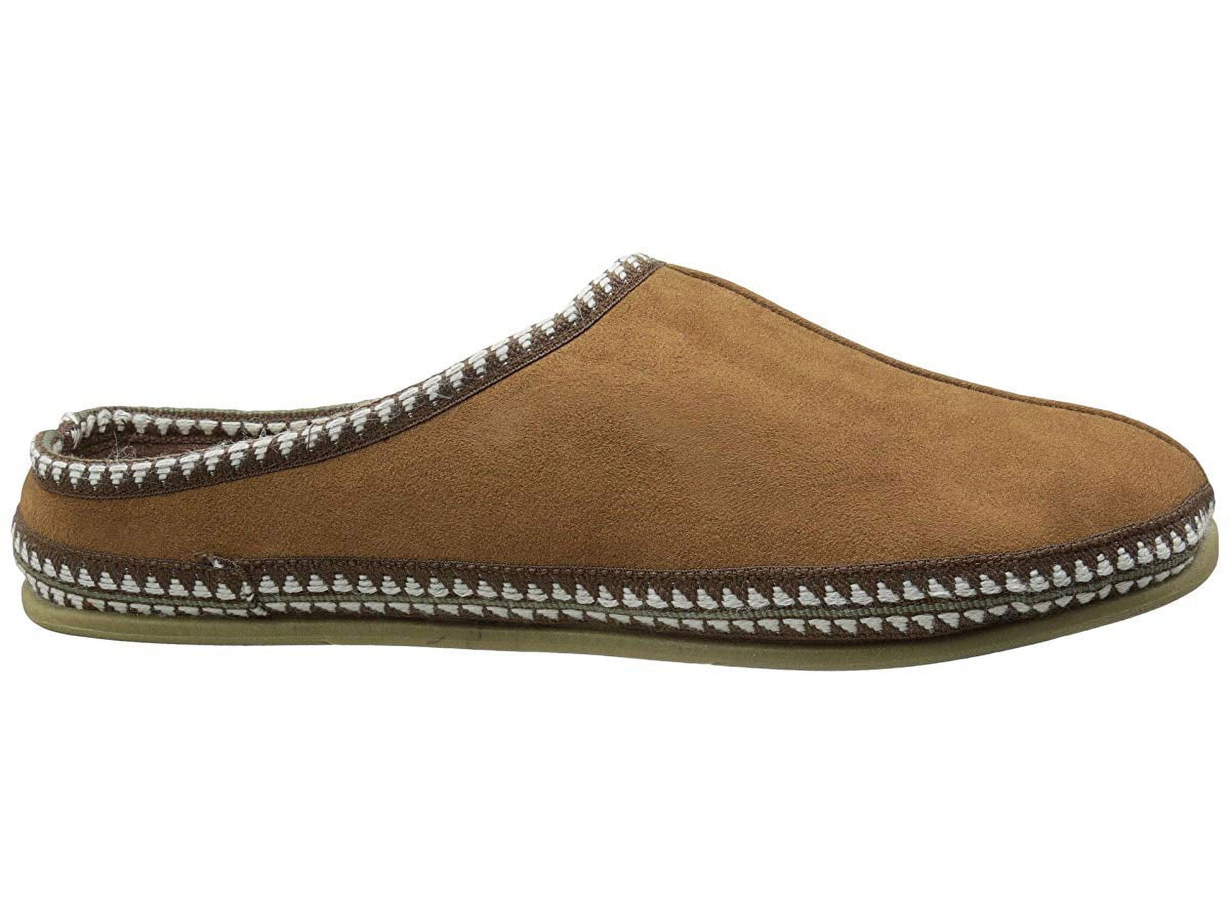 DEER STAGS Mens Brown Shock Absorption Comfort Slipperooz Round Toe ...