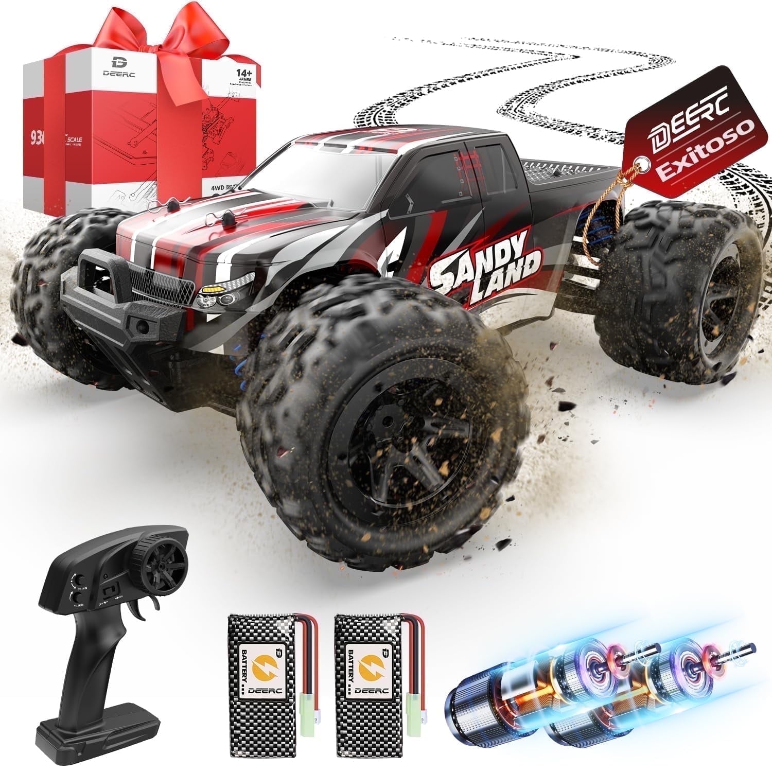 Deerc Remote Control Car 1:16 Scale, High Speed 40+ KM/H Off Road ...