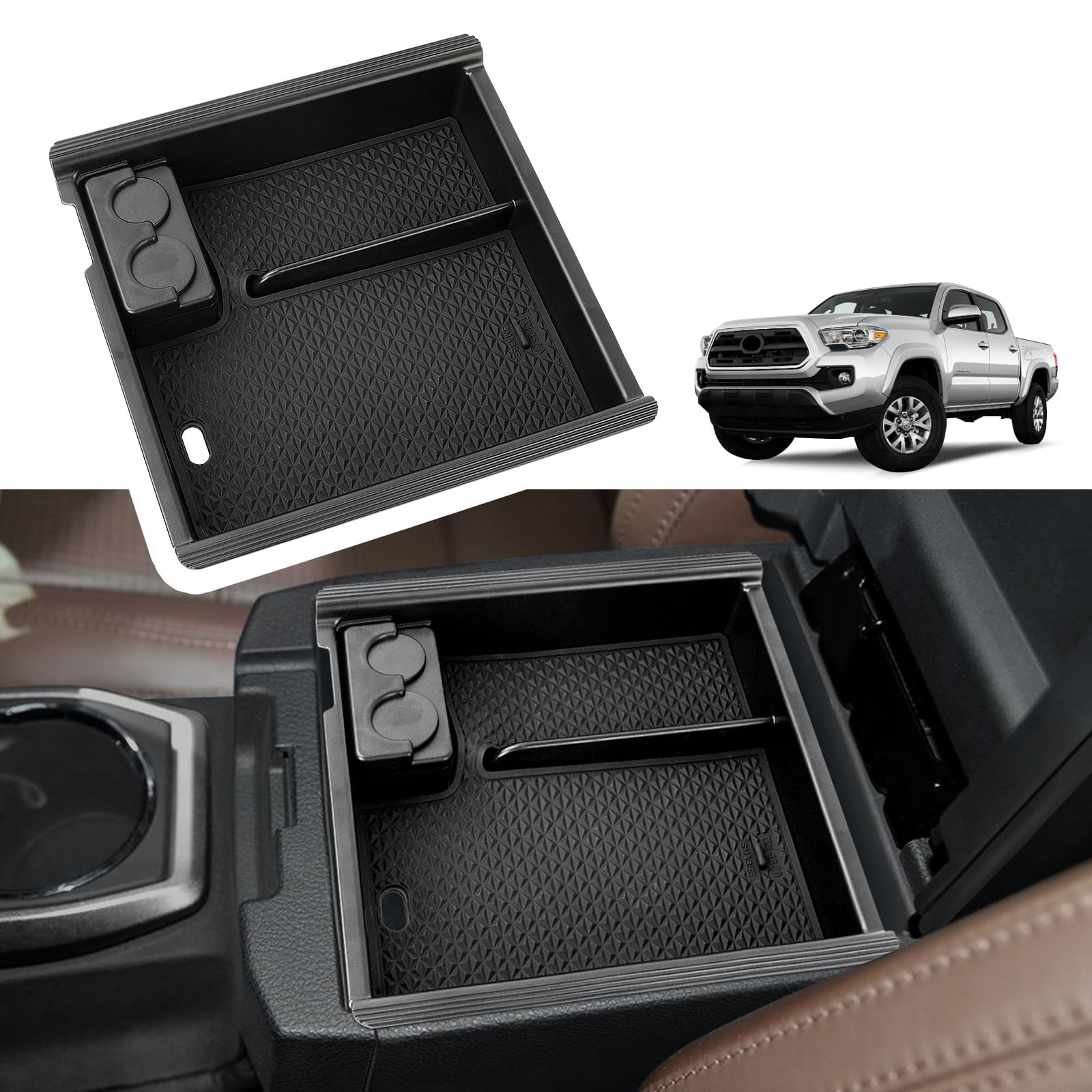 DEERMOTO Center Console Organizer Tray Compatible with Toyota Tacoma ...