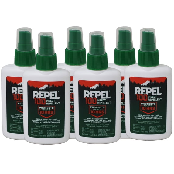 DEET Mosquito & Tick Repellent Spray - 4 fl Oz 6-Pack, 10-Hour ...