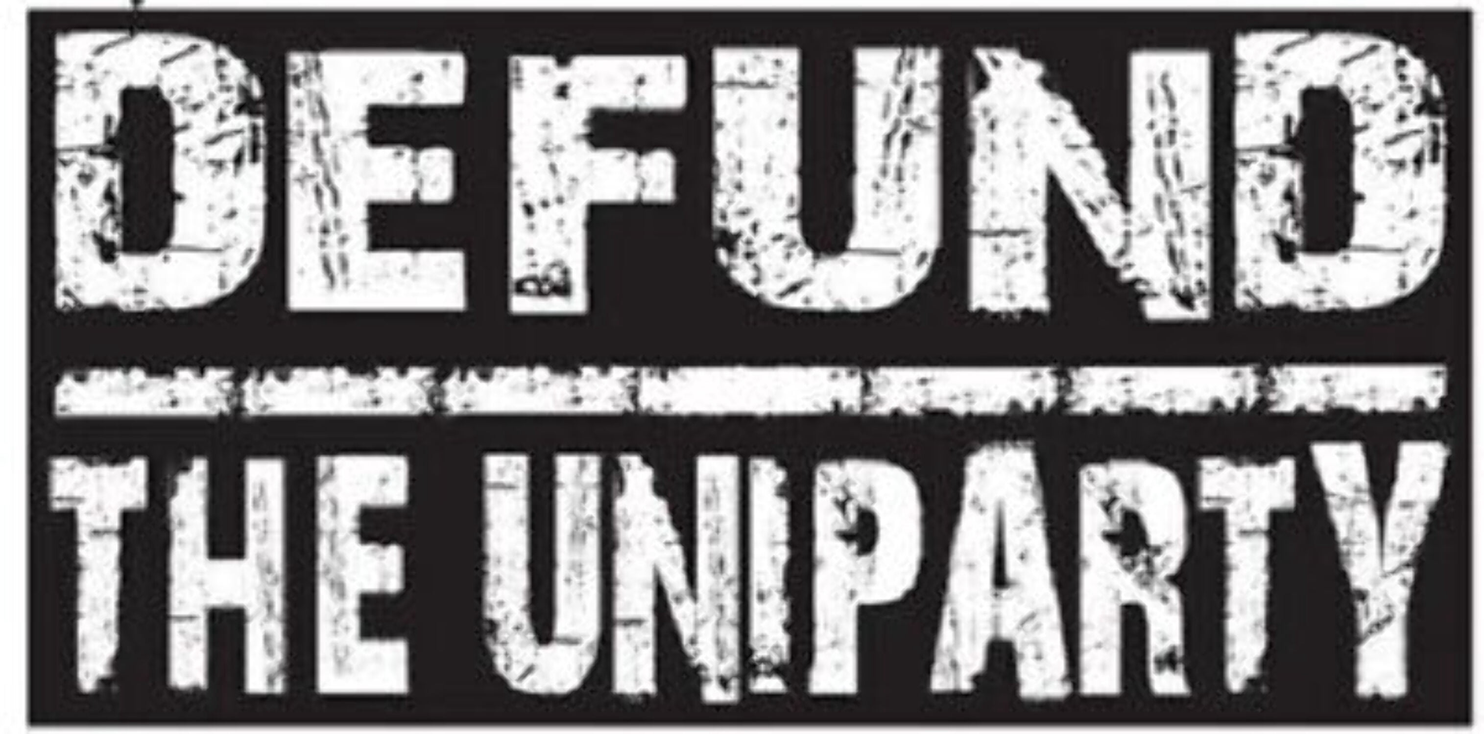 DEFUND THE UNIPARTY TACTICAL BLACK Vinyl Decal Bumper Sticker - Walmart.com