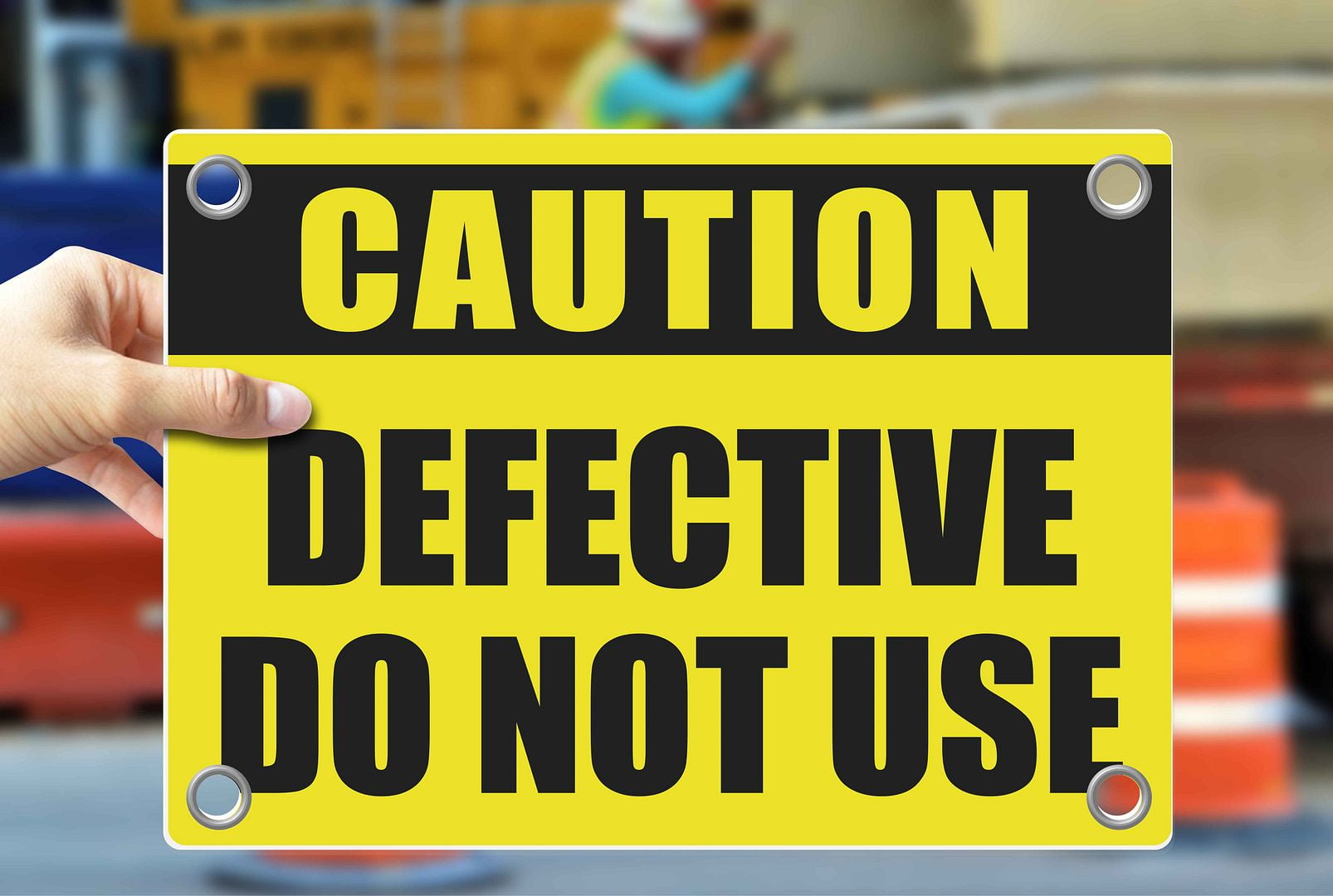 DEFECTIVE DO NOT USE | Warning Notice Caution Danger 3mm PVC Sign ...