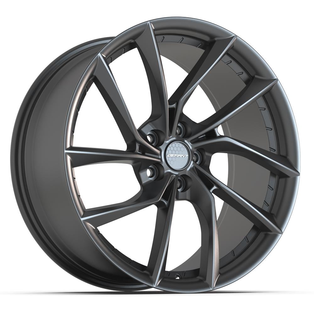 DEFIANT Wheels DF06 20 Inch Rims Fit 5x120 20x9 / 20x10 Dark Satin ...