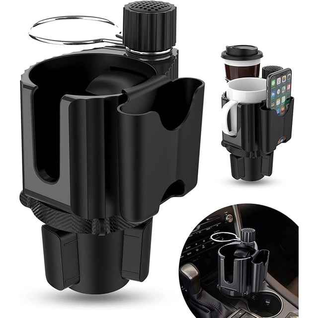 DEFNES 4 in 1 Car Cup Holder Expander Adapter, Adjustable Base Car ...