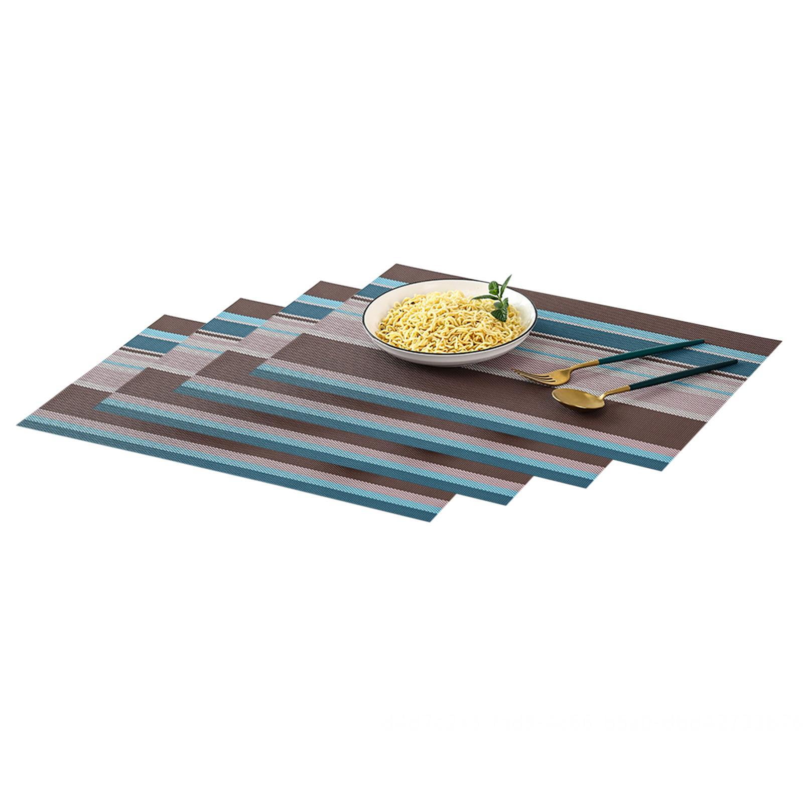 DEFNES Non-Slip Placemats, Set of 4, Heat Resistant Placemats for ...
