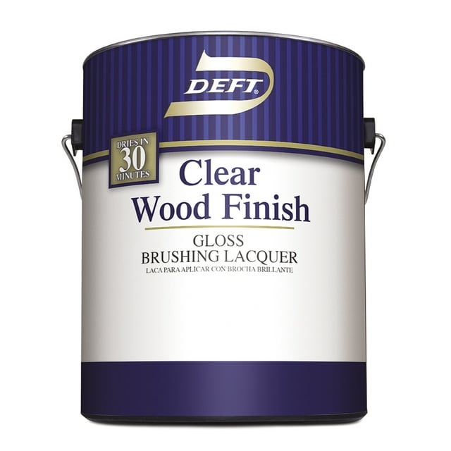 DEFT® Clear Wood Finish Brushing Lacquer - Gloss - Walmart.com