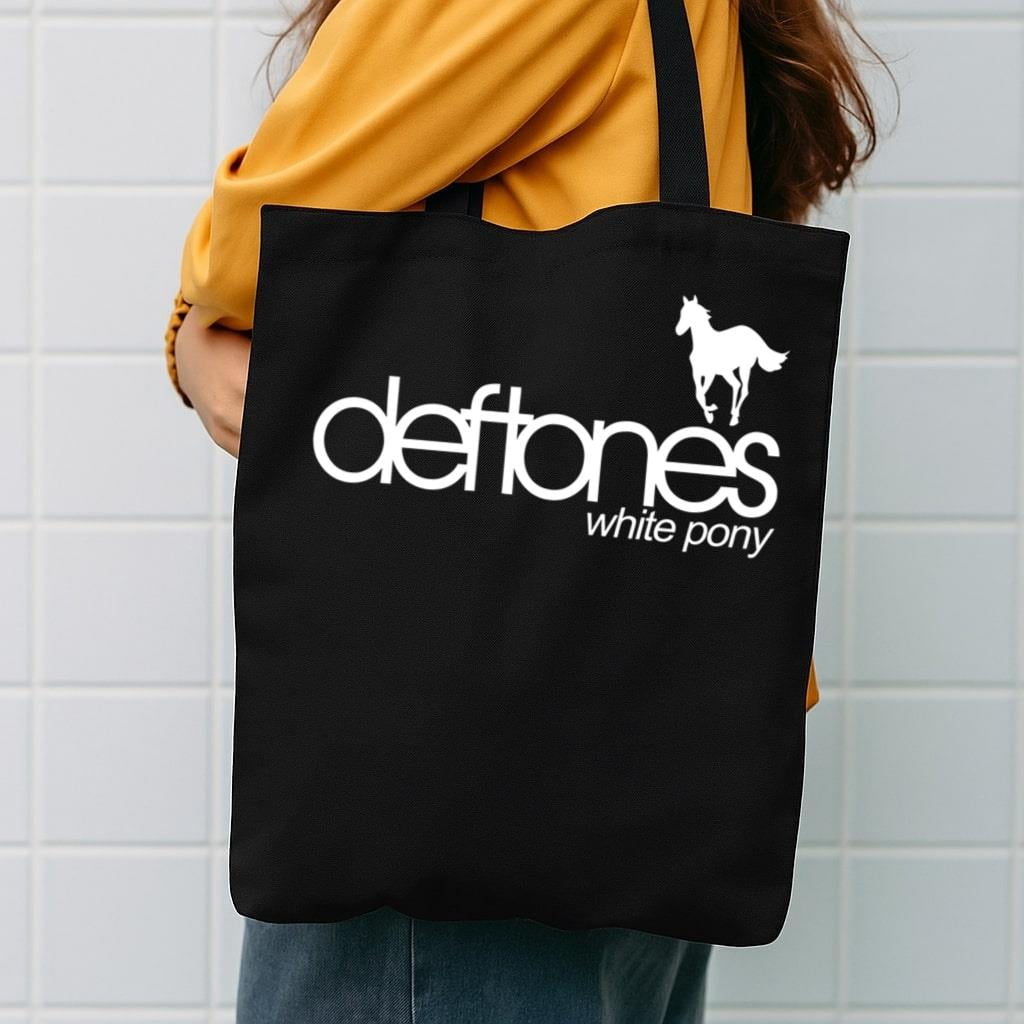 DEFTONES PONY Tote Bag Hard Rock Band Classic Album Logo-TH26839 ...