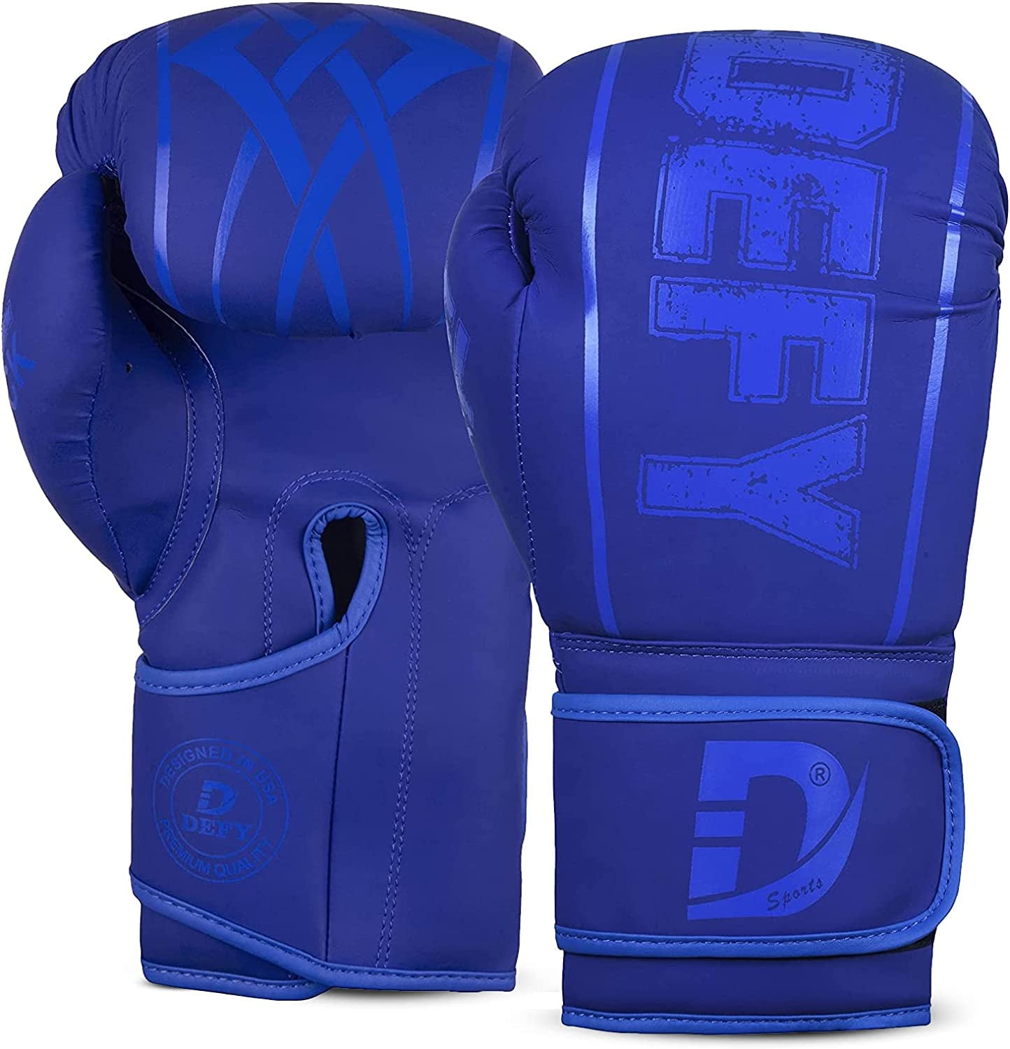 DEFY Boxing Gloves for Men & Women - Synthetic Leather Boxing Gloves ...