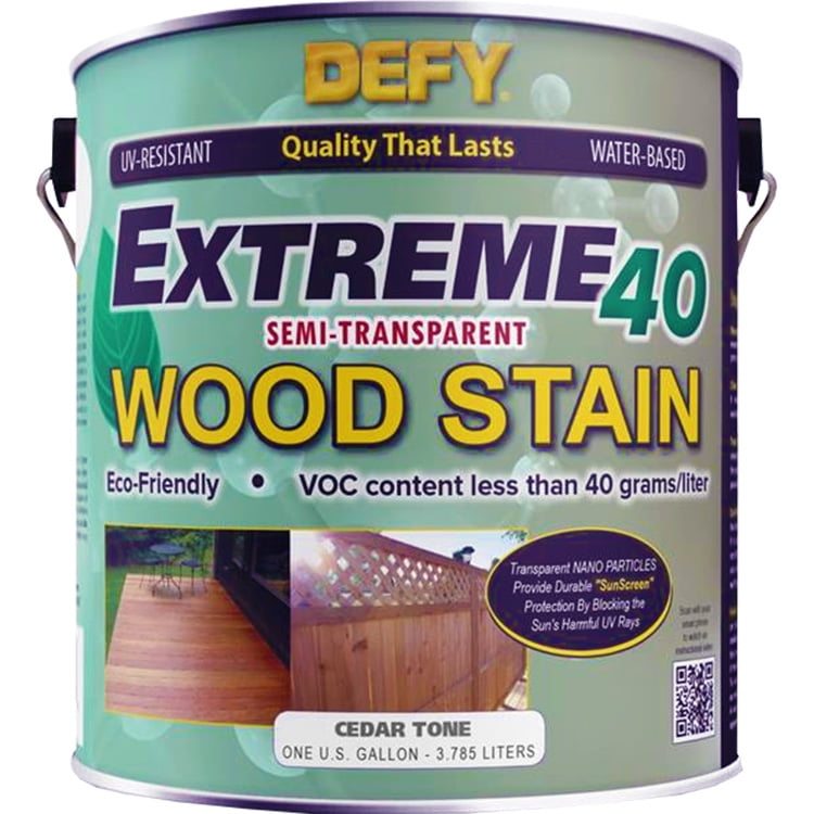 DEFY Extreme 40 Semi-Transparent Wood Deck Stain - Ultra Low VOC ...
