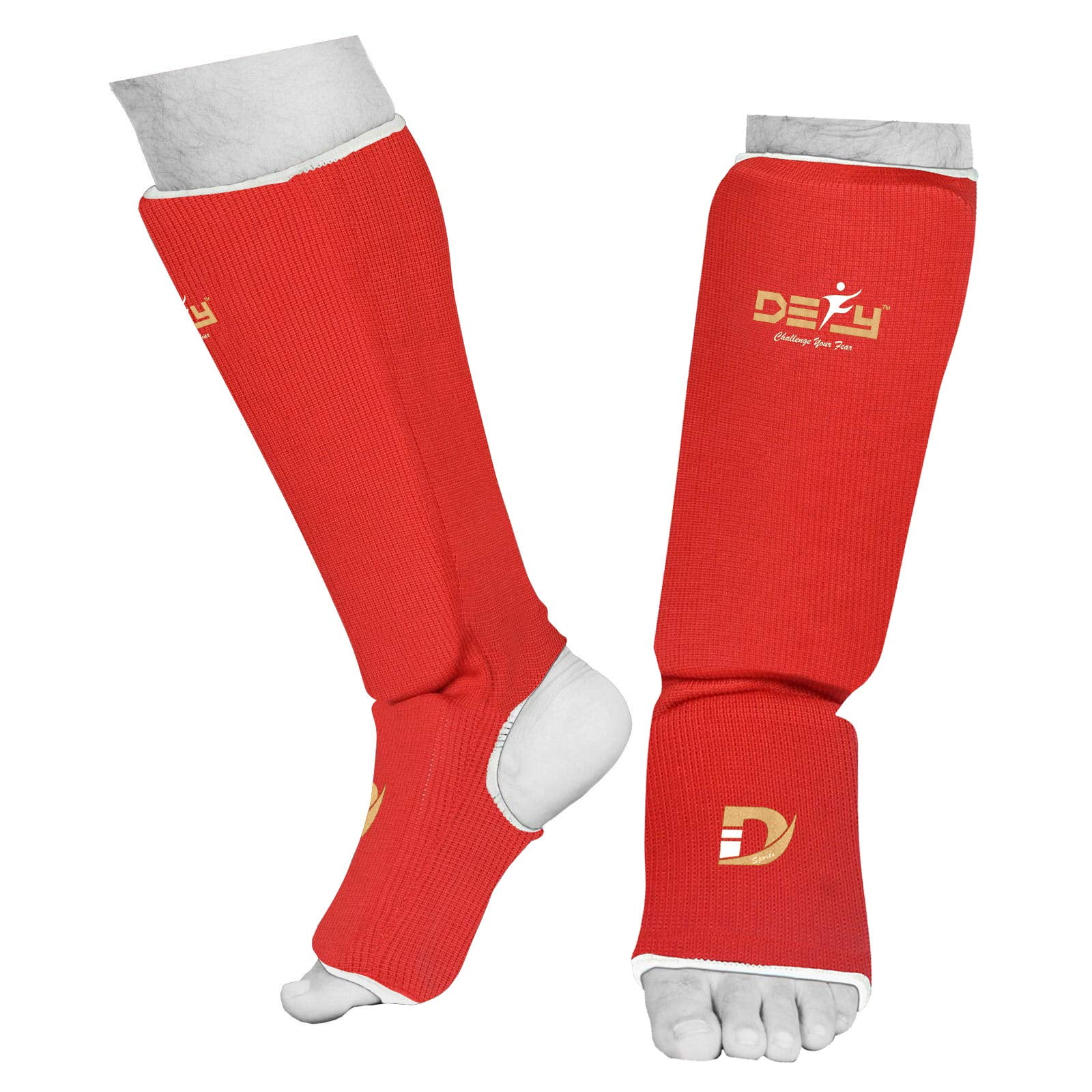 DEFY Shin Instep Foam Padded Shin Guard Protector Shin Support MMA Foot ...