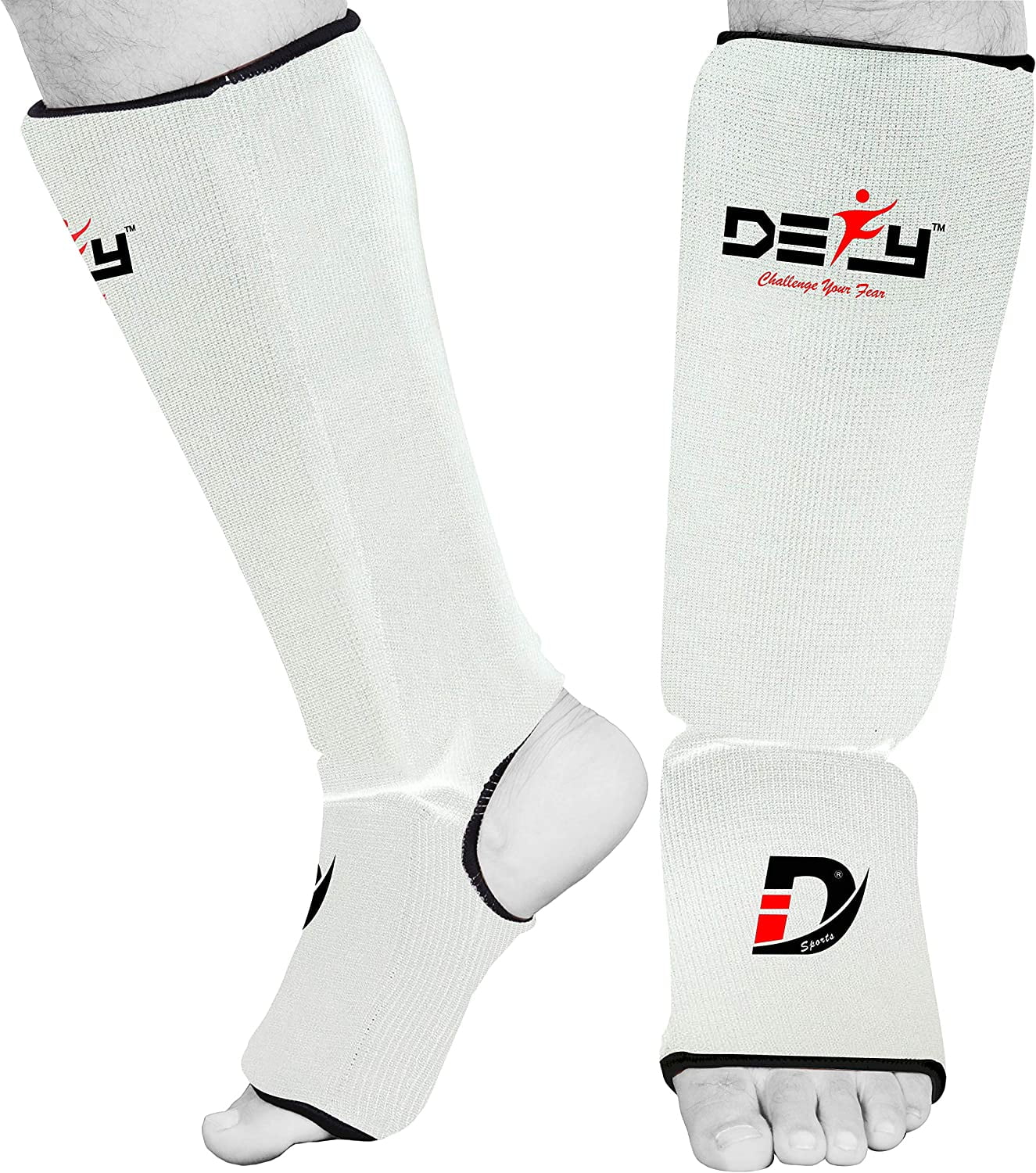 DEFY Shin Instep Foam Padded Shin Guard Protector Shin Support MMA Foot ...