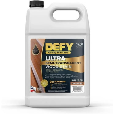 DEFY Solid Wood Stain Dark Walnut gal - Walmart.com