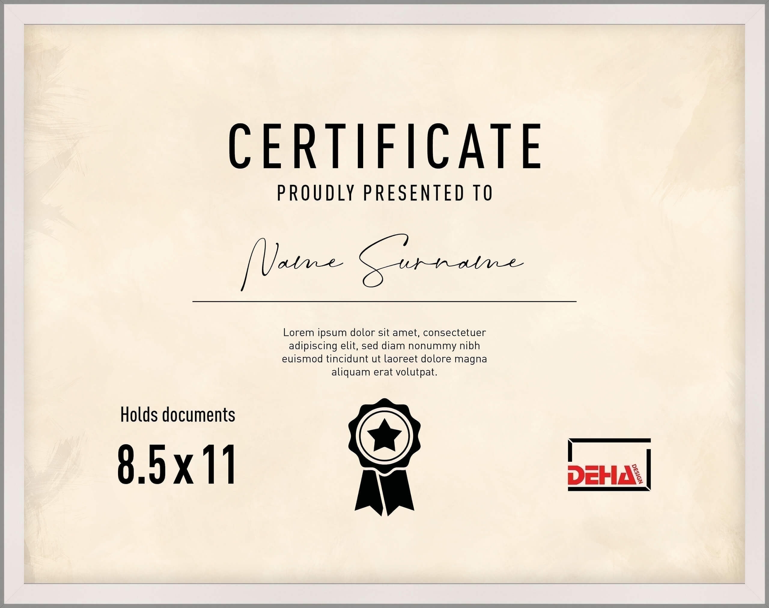 DEHA Design 8.5x11 Boston Aluminum Document Picture Frame - Walmart.com