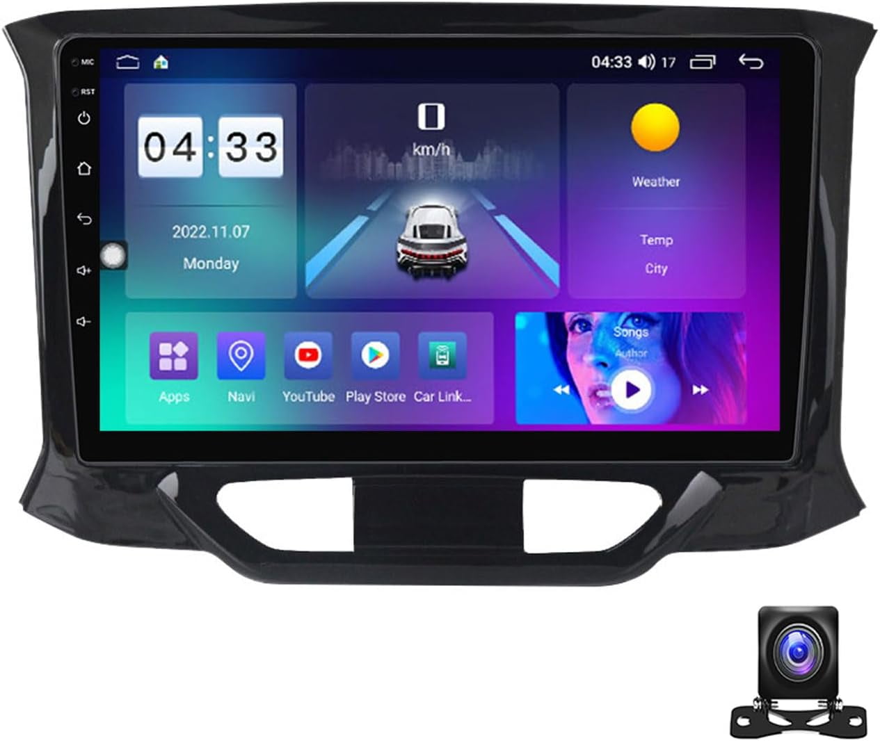 DEHIWI Android 12 Car Stereo Radio in-Dash GPS Navigation Head Unit 9 ...