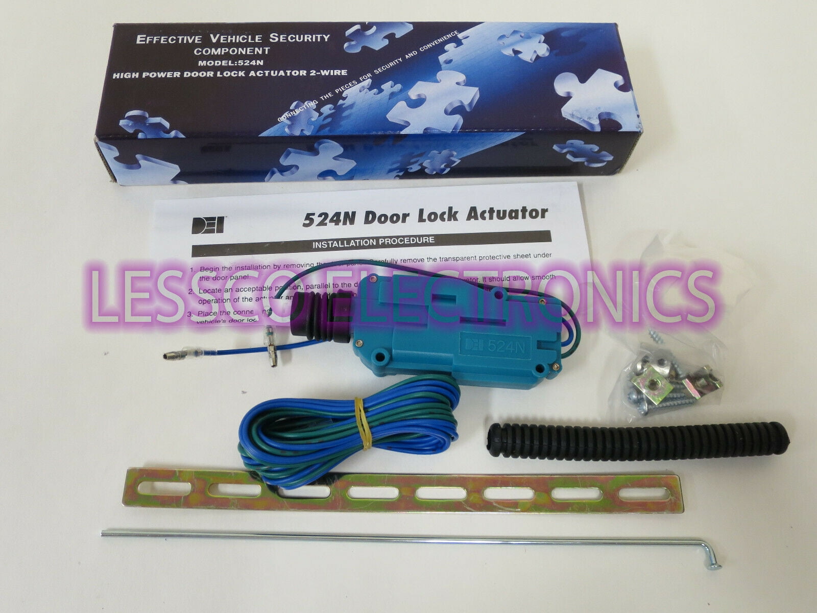 DEI 524N High Power 2-Wire Door Lock Actuator Motor with 12 Volt ...