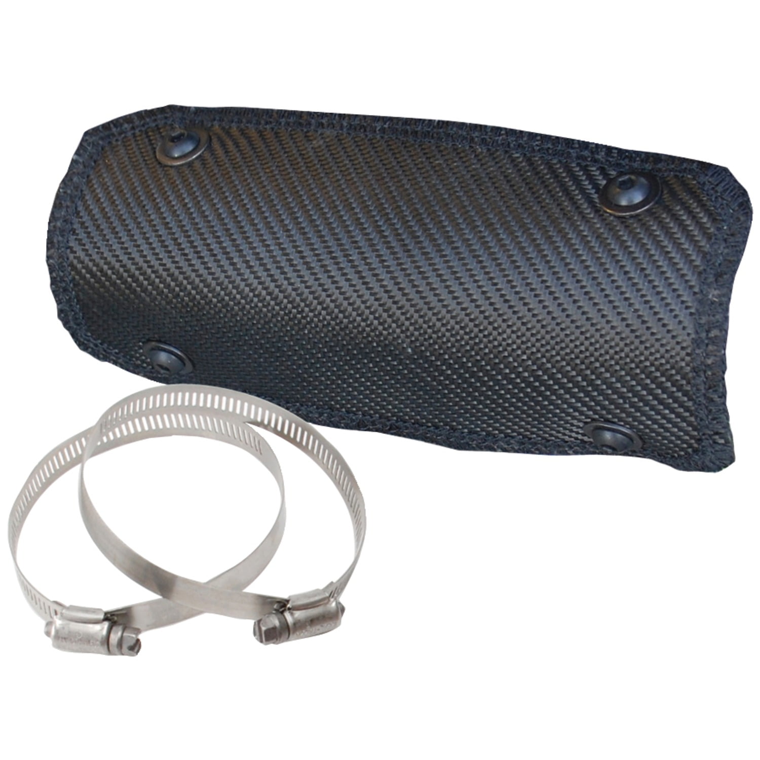 DEI Pipe Shield w/ Stainless Steel Clamps - 4in w x 8in - Onyx ...