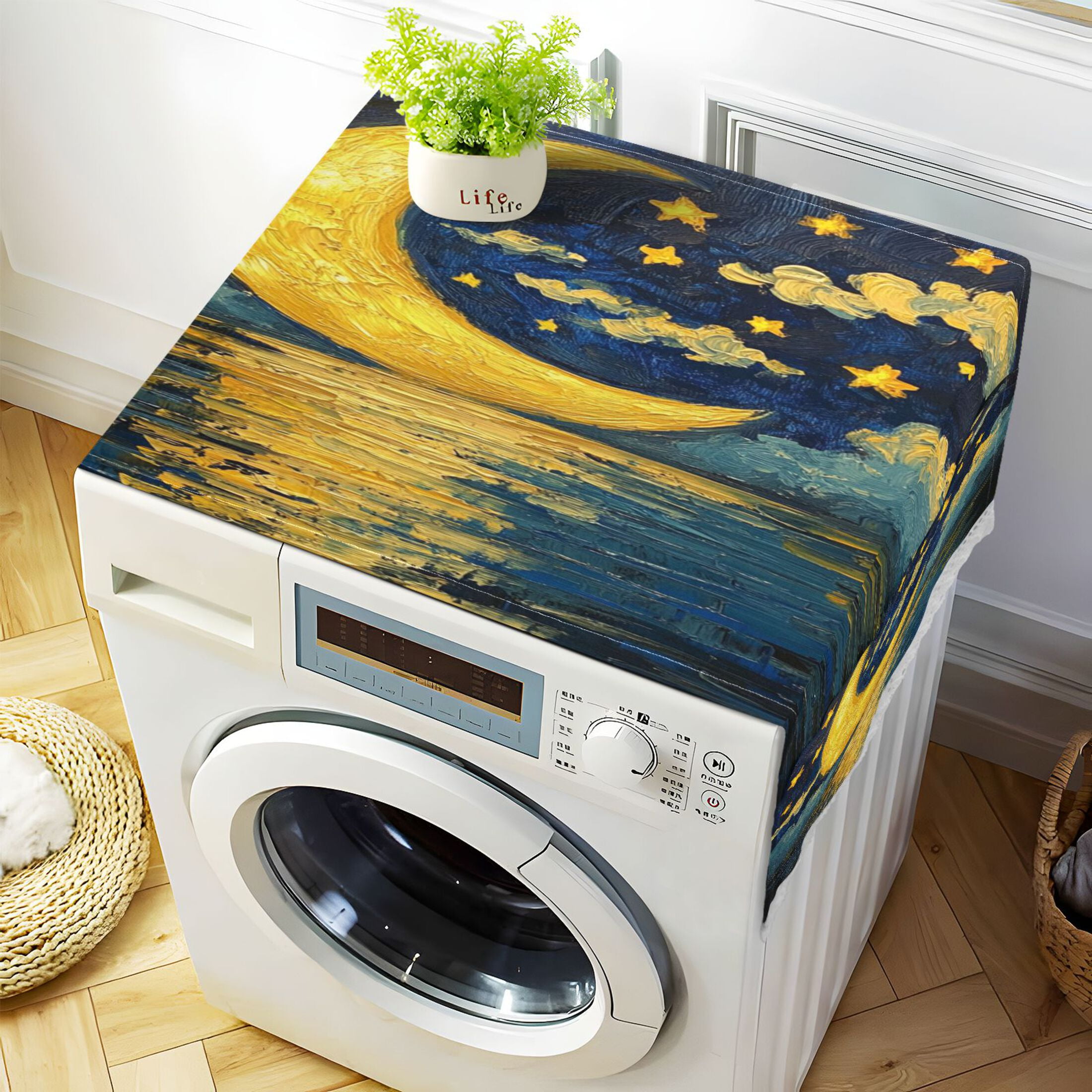 DEIARA Bright Moon over The Water Washing Machine Cloth Dryer ...