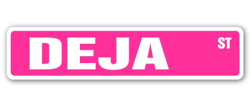 DEJA Street Sign Childrens Name Room Sign | Indoor/Outdoor | 36" Wide ...