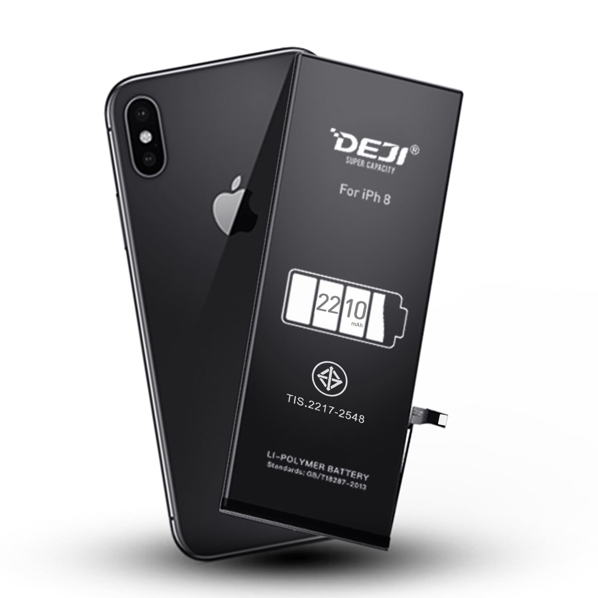 DEJI Extra Battery for iPhone 8, Ultra Durable High-Capacity 2210mAh ...