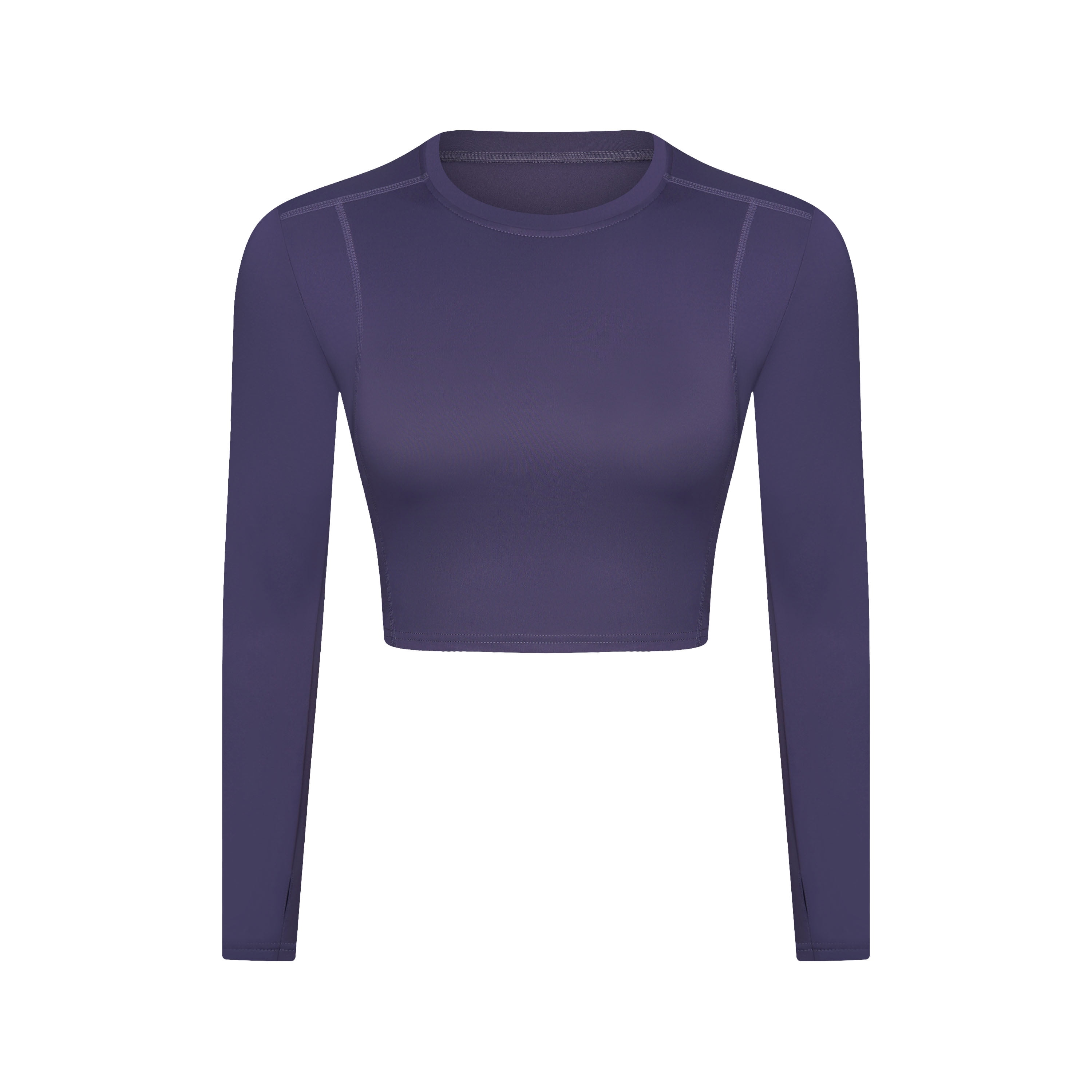 DEJIATO Women's Yoga Wear Tops Crop Black Longsleeve Athletic ...