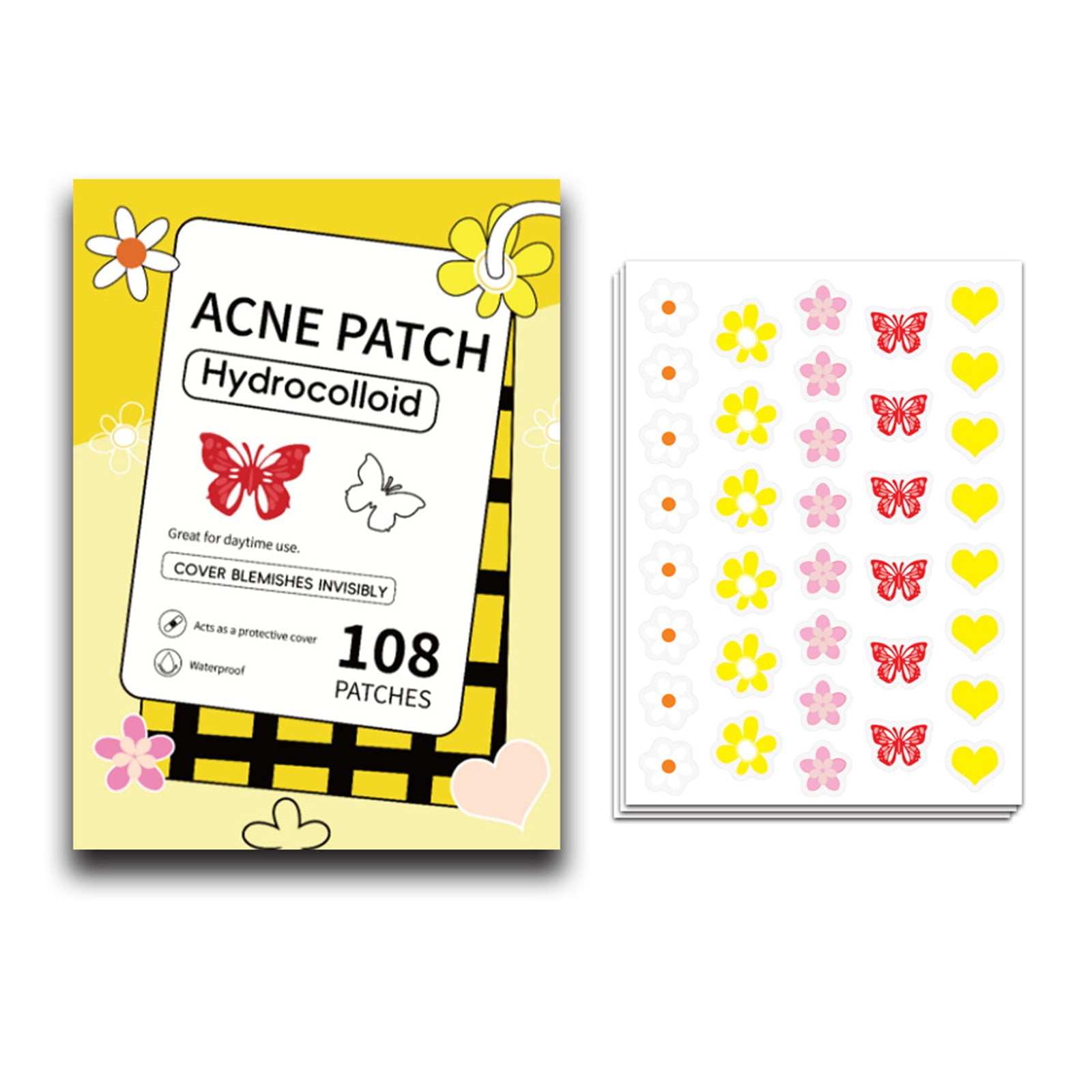 DEJUPE Acne Patch Large Capacity Pimple Patches, Cute Zit Covers ...