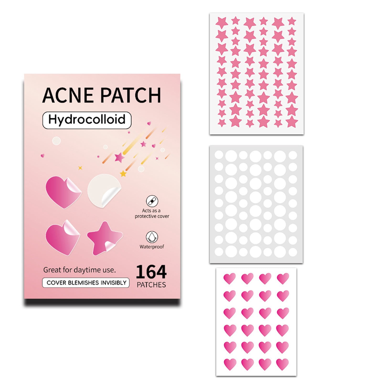 DEJUPE Acne Patches Large Capacity Pimple Patches, Cute Zit Covers Acne ...