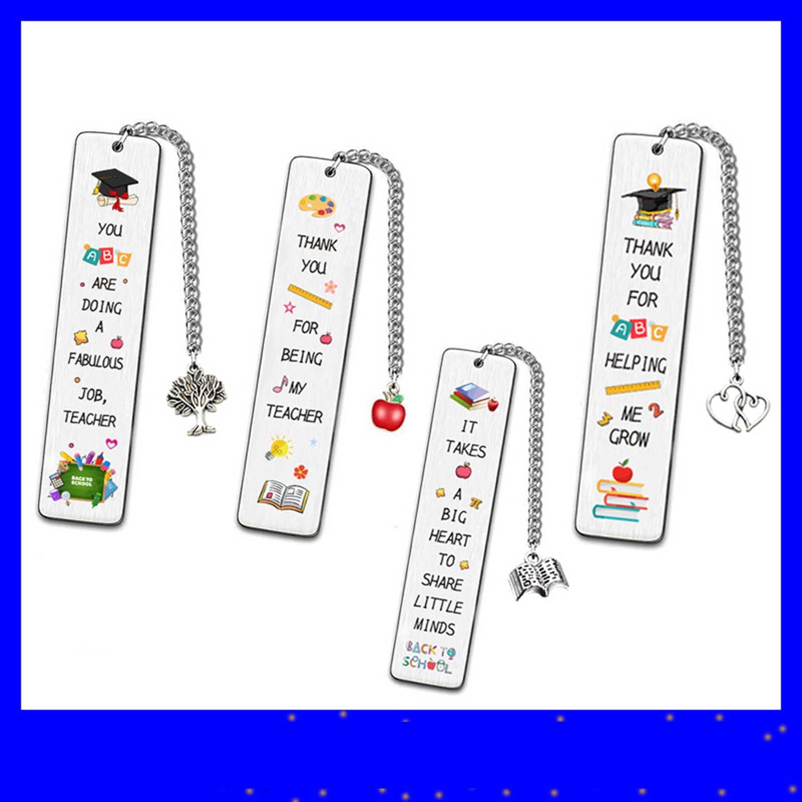 DEJUPE Bookmarks with Pendants Back Christmas Gifts Thank You Gifts for ...