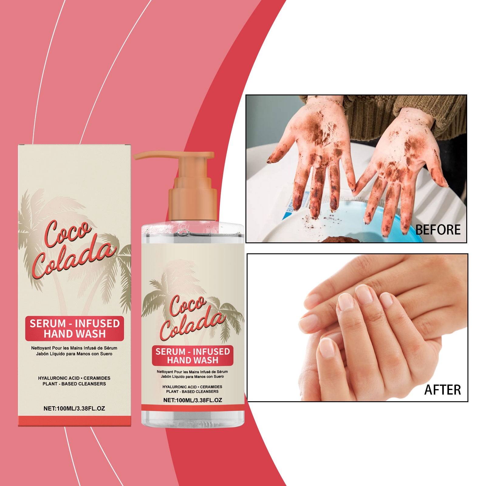 DEJUPE Coco Colada Serum Infused Hand Wash | Nourish & Hydrate Hands ...