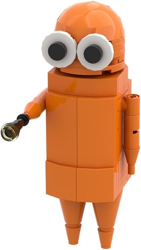 DEJUPE Cute Robot Toy Building Block : Cylindrical Man Building Blocks ...
